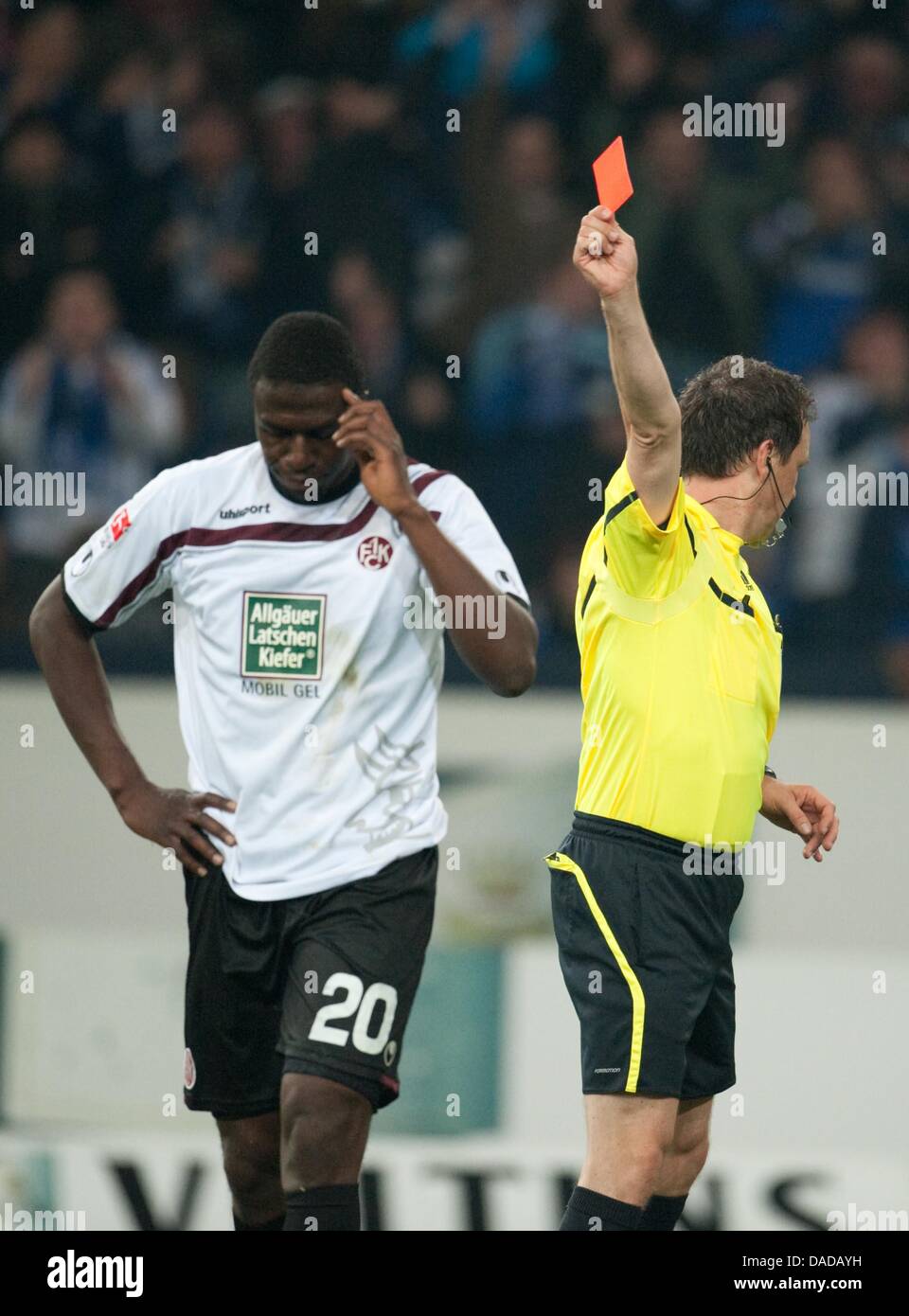 Player sent off hi-res stock photography and images - Alamy