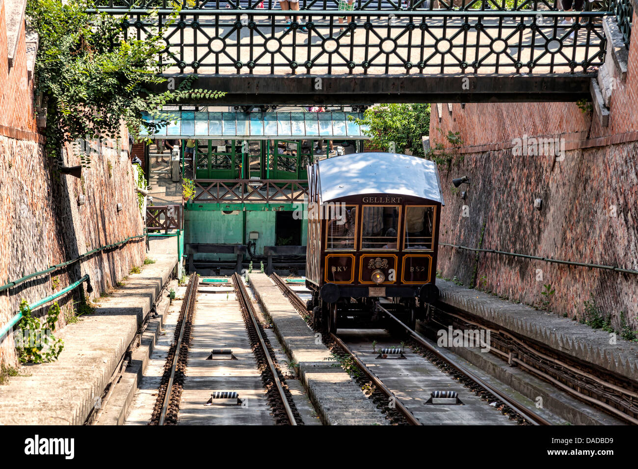 Funicular to Buda castle in Budapest, Hungary Stock Photo - Alamy