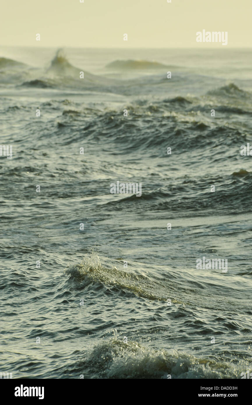 Scene of choppy water and swells during ocean storm Backgrounds Book ...