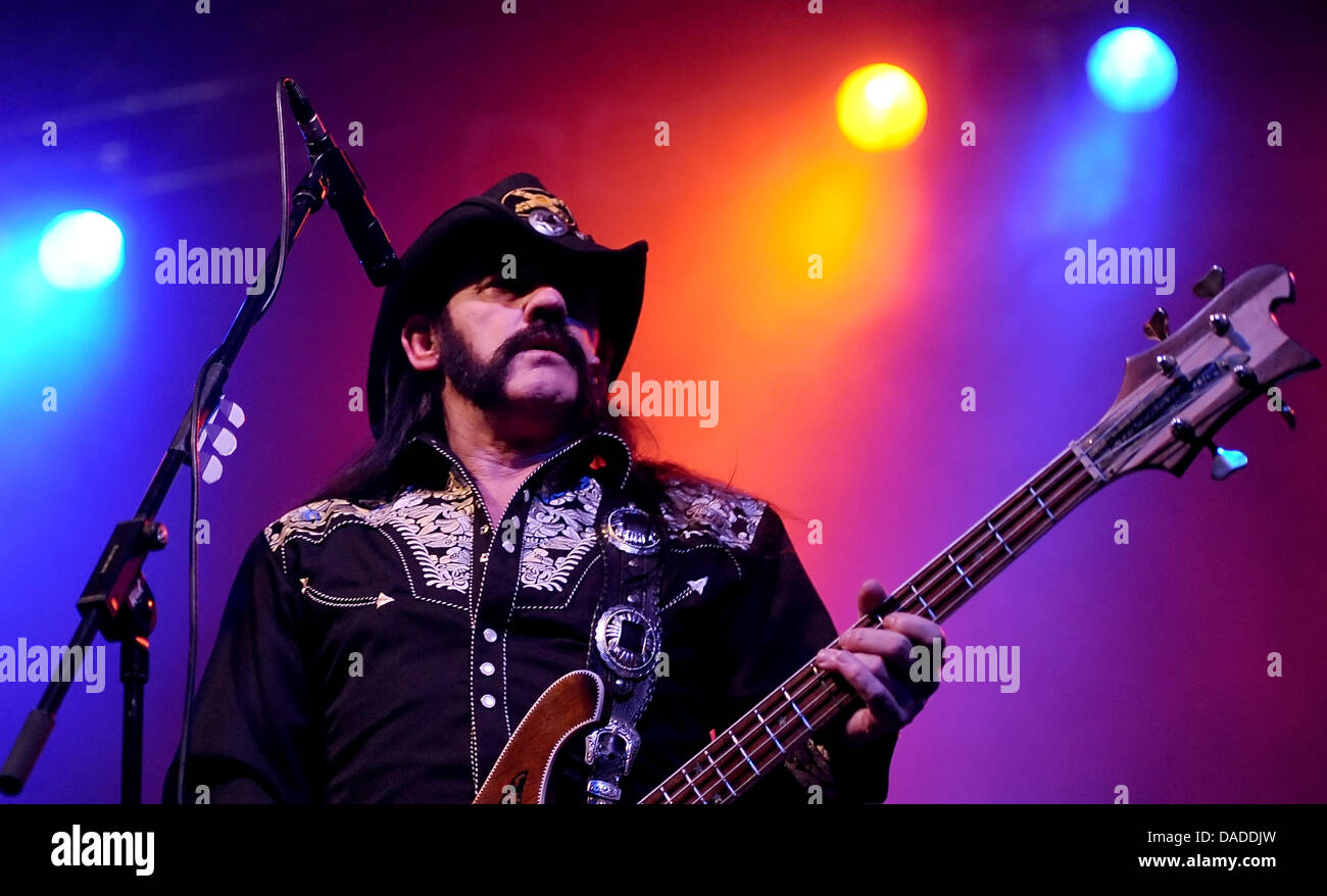 Singer Lemmy Kilmister of the US band 'The Head Cat' is pictured on ...