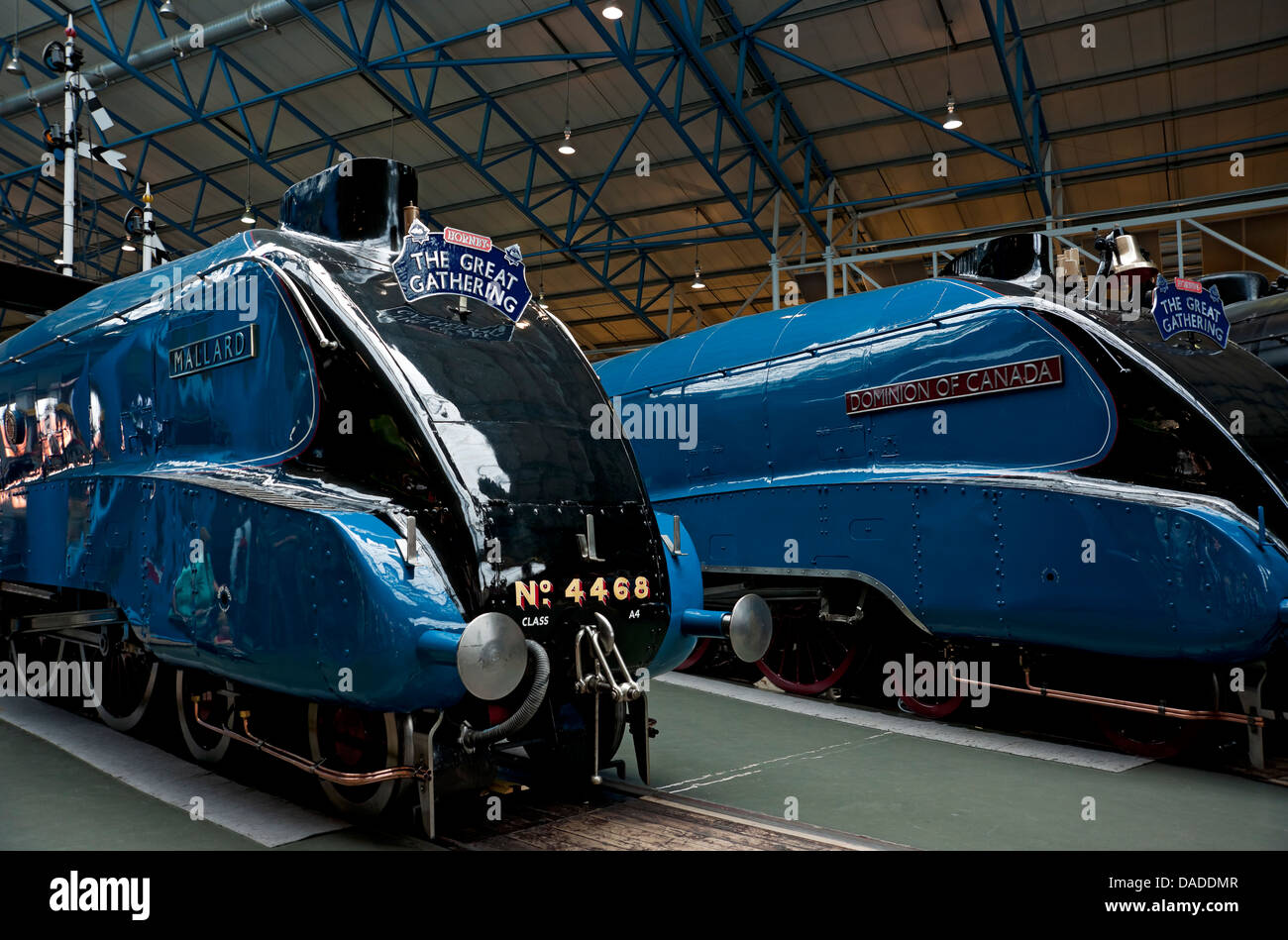 Mallard and Dominion of Canada steam train engine locomotive National ...