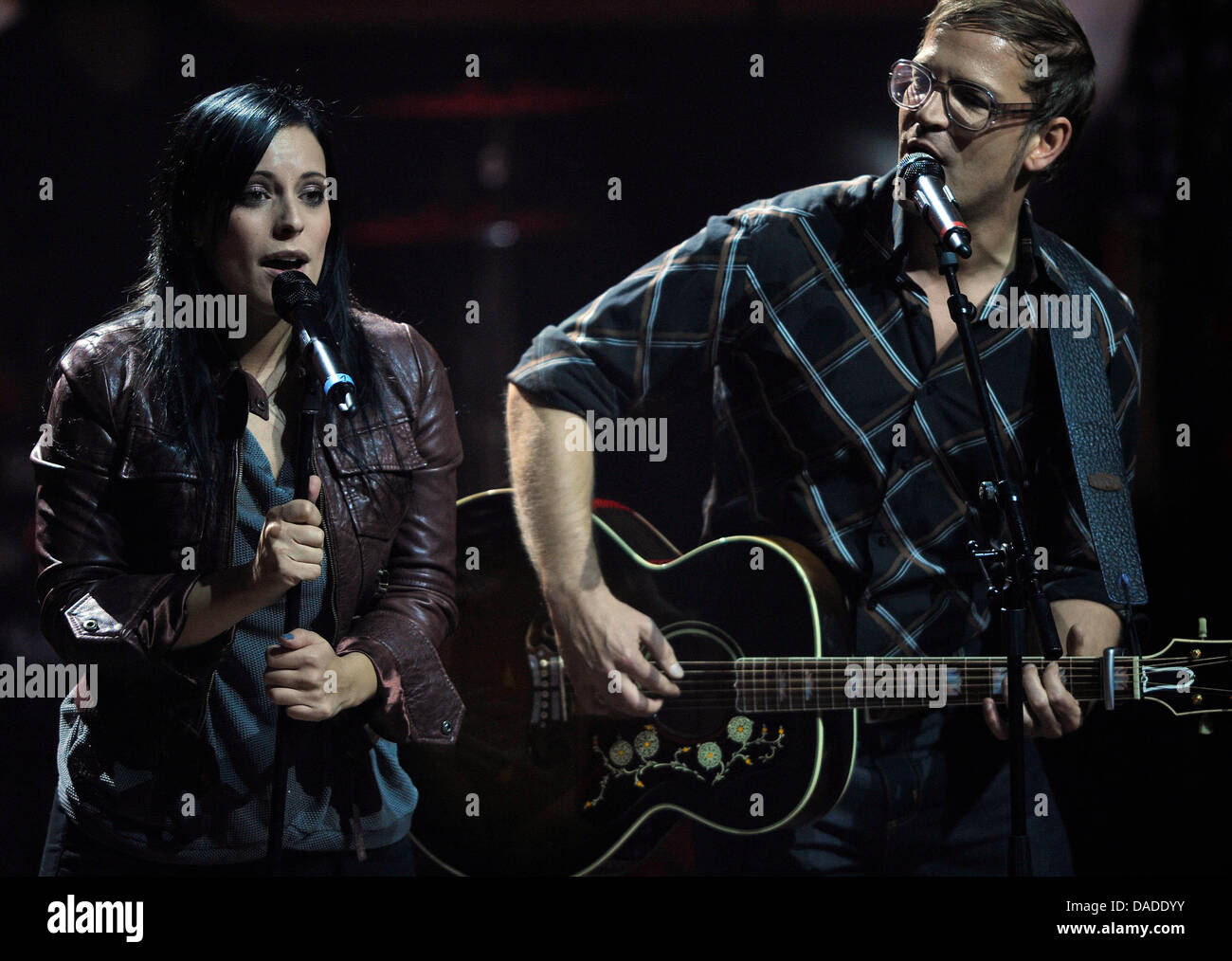 German singer Stefanie Kloss (from Silbermond) and Tom Lueneburger ...
