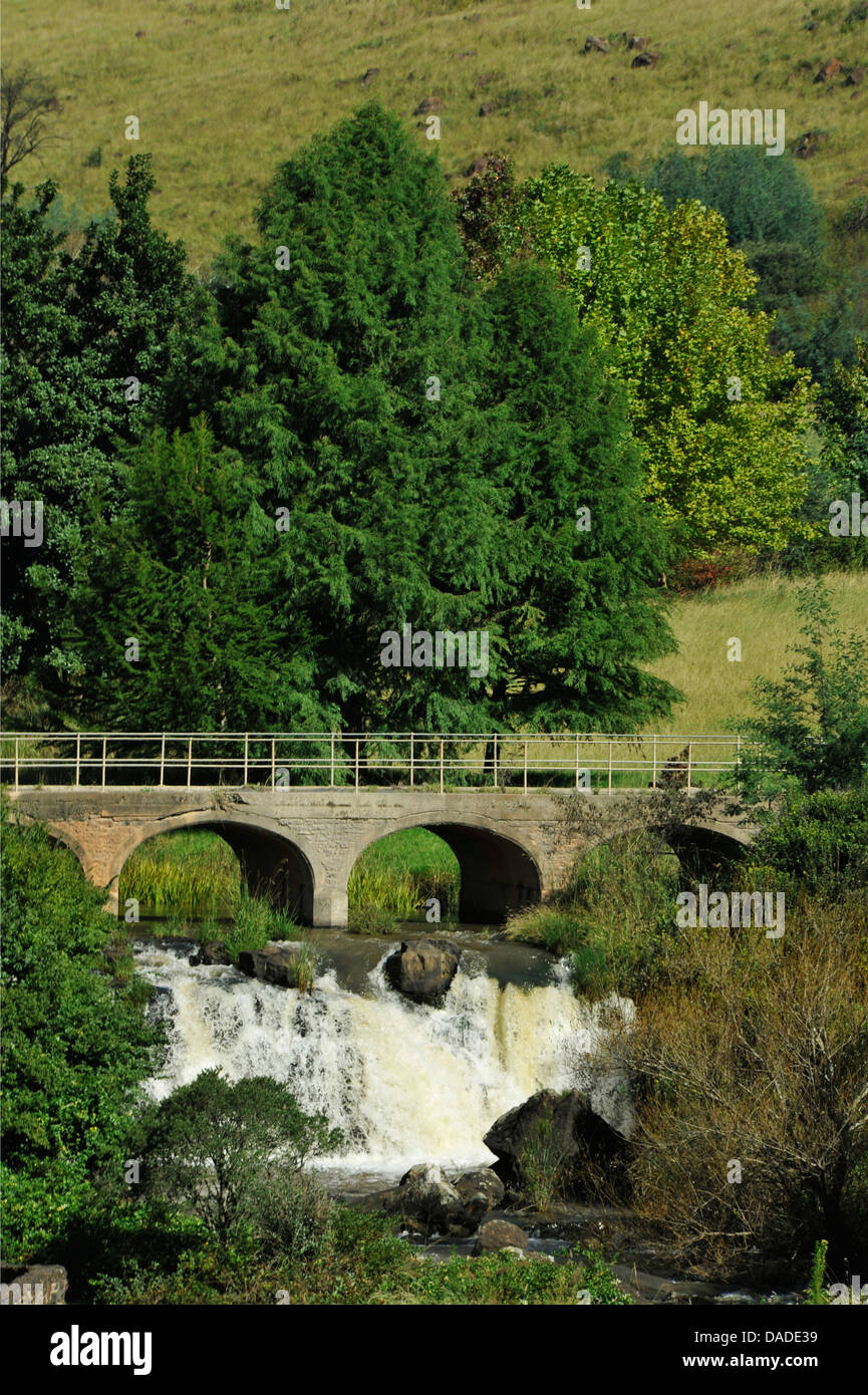 Balgowan, KwaZulu-Natal, South Africa, landscape, bridge over local ...