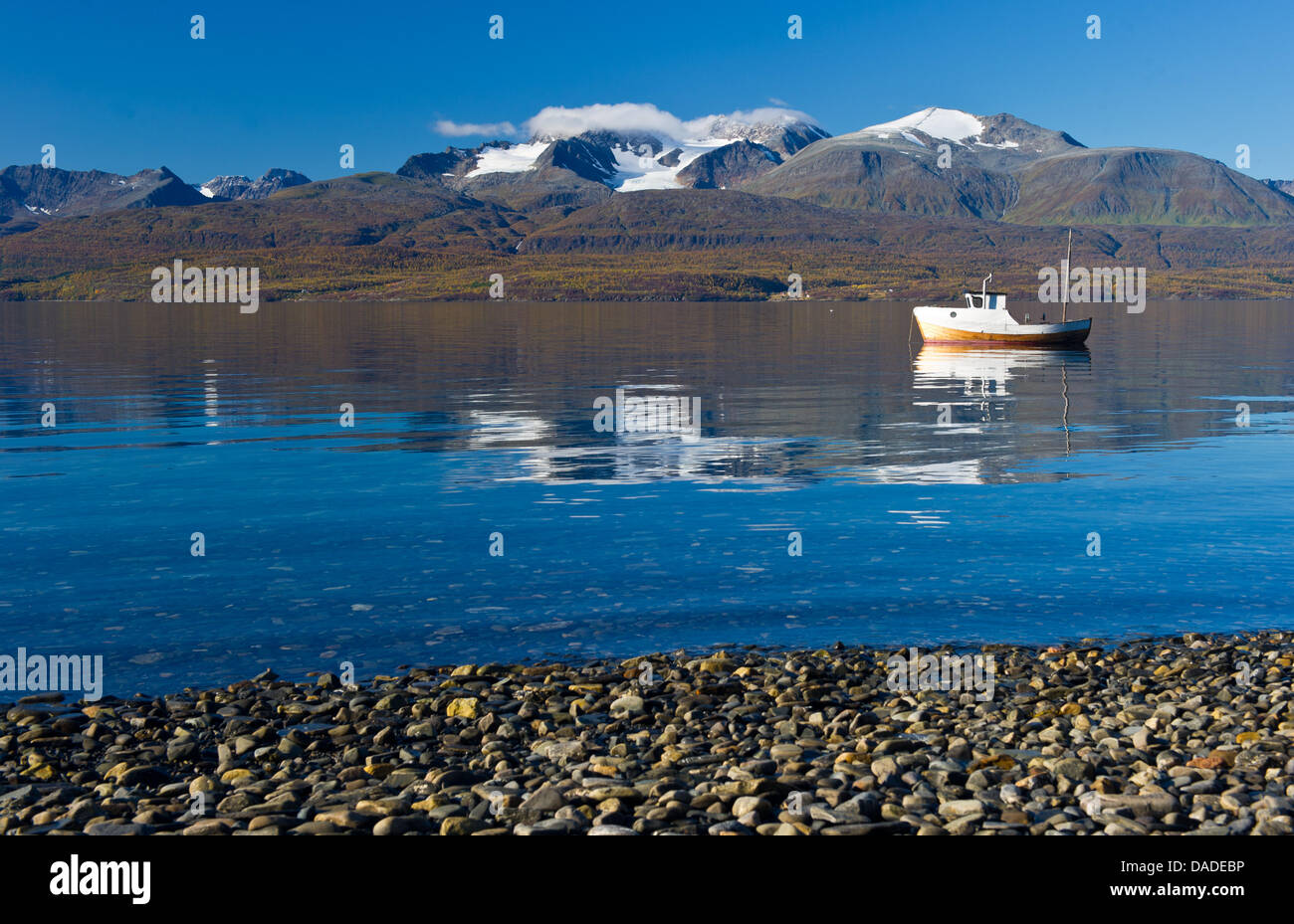 Autumn at the Stor Fjord in Odden, Norway, 19 September 2011. Photo ...