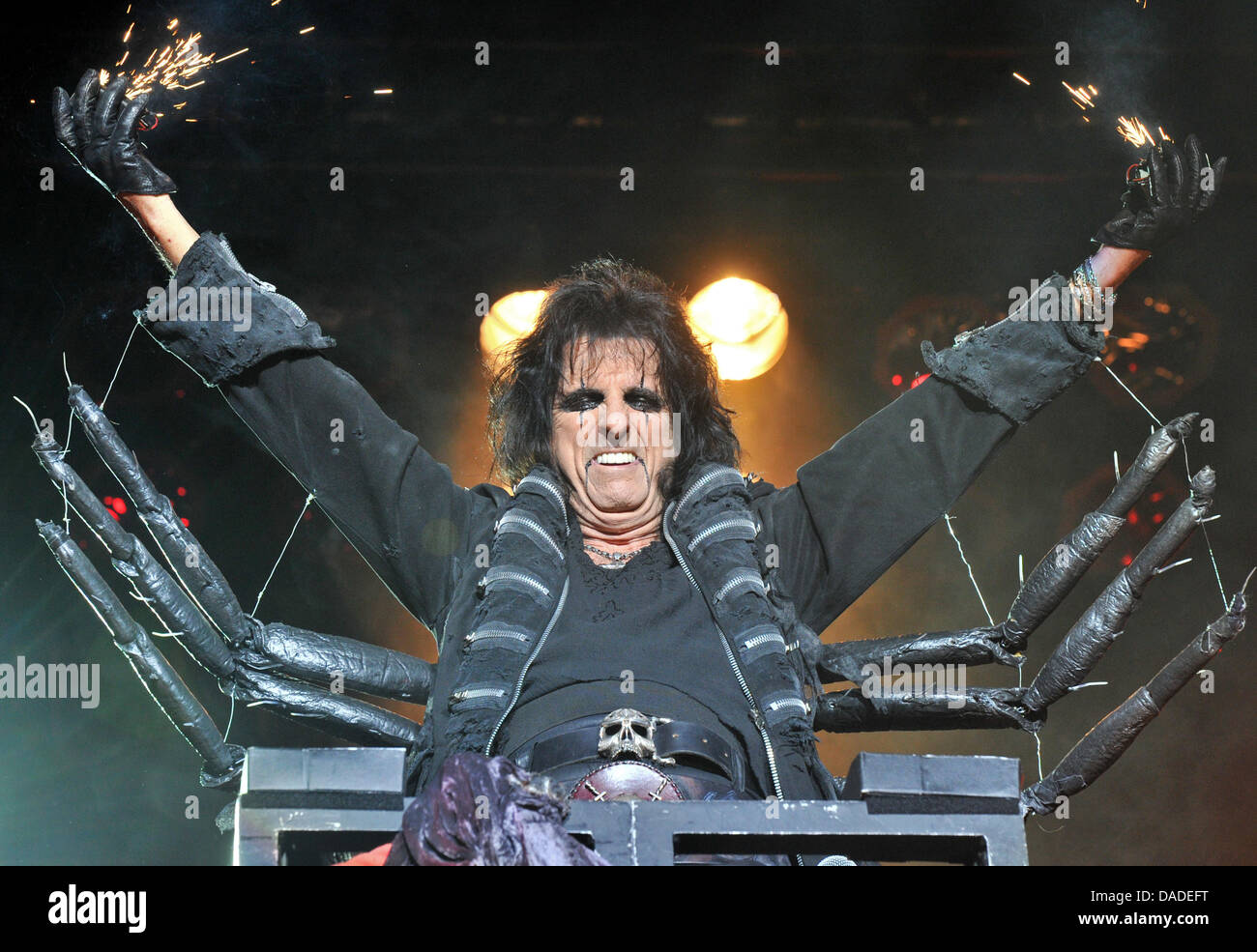 US rock musician Alice Cooper performs during the first Germany concert ...