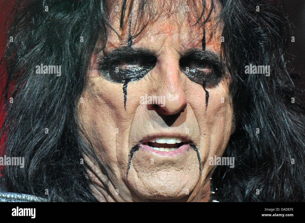 US rock musician Alice Cooper performs during the first Germany concert ...