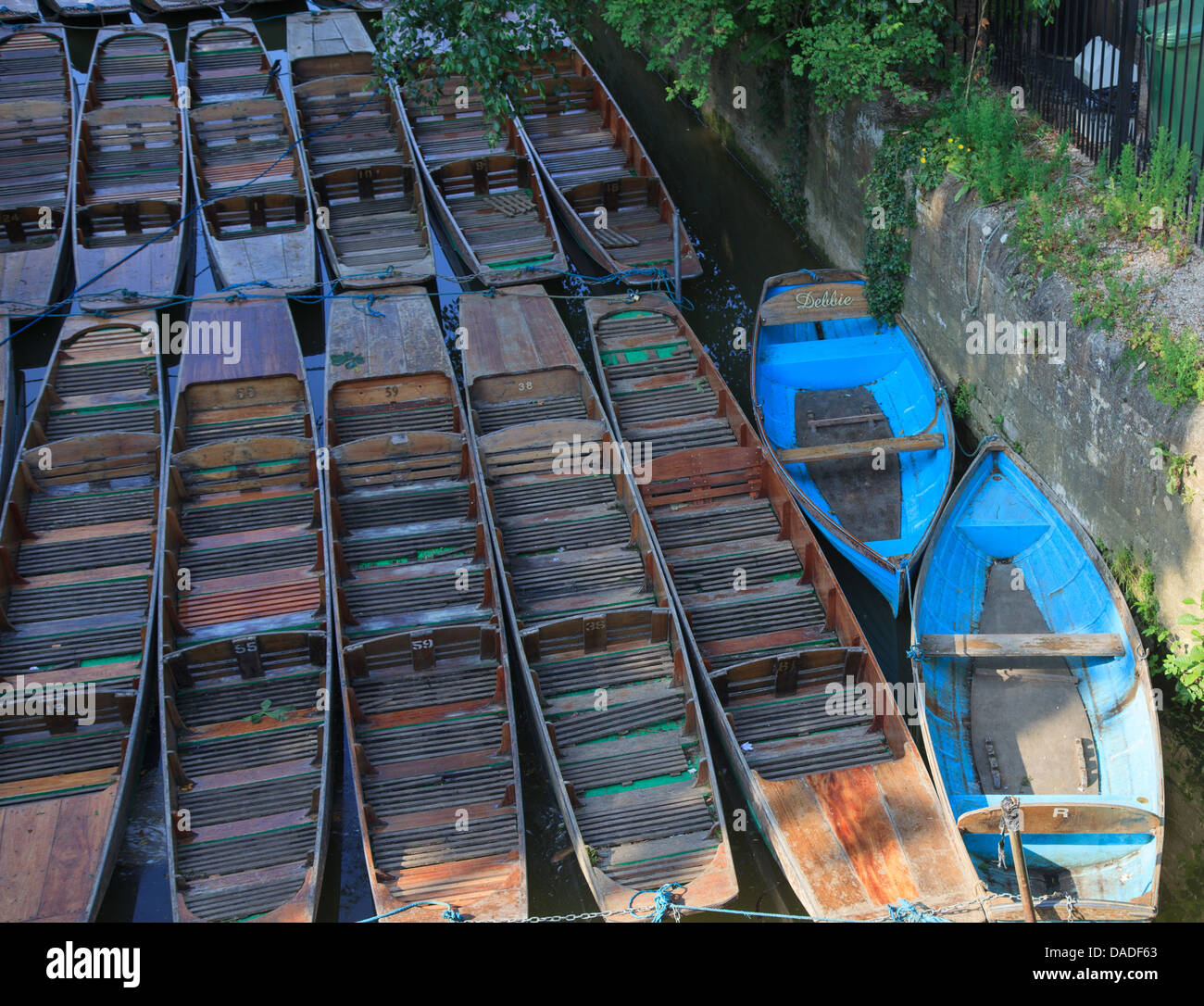 Punts beneath Magdalen Bridge, Oxford, UK Stock Photo - Alamy
