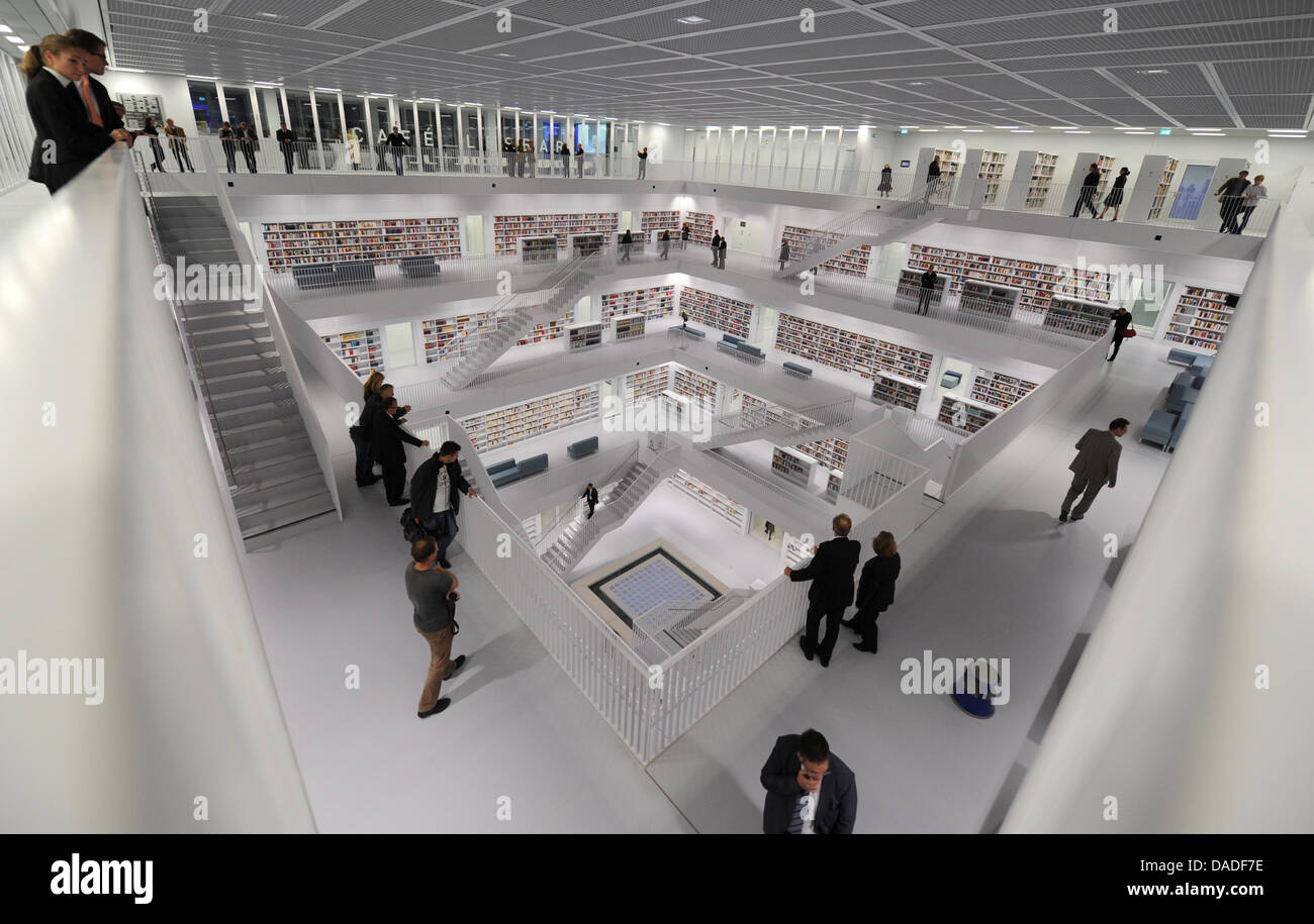 The reading room of the new municipal library is pictured on Mailaender ...