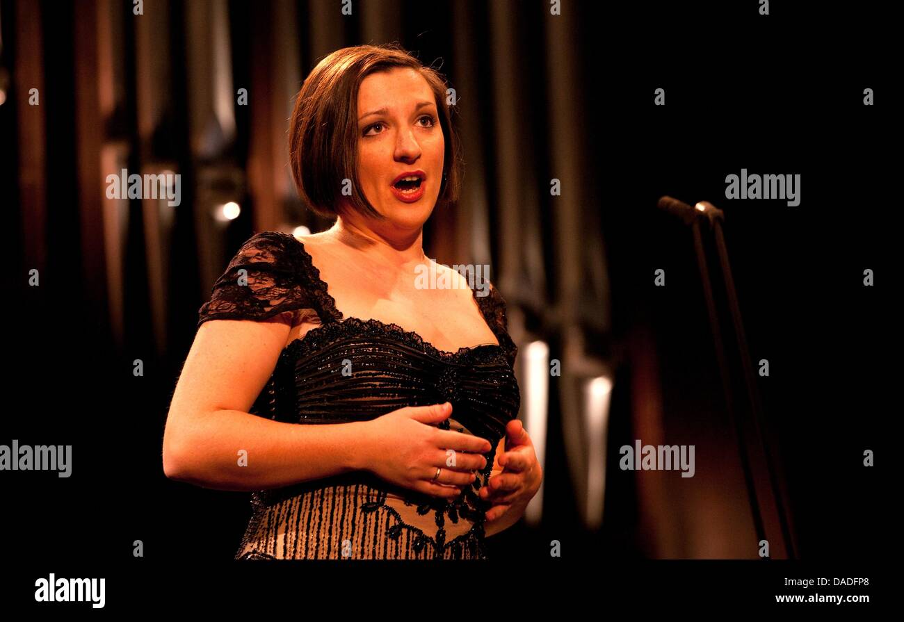 Ukrainian soprano Olga Bezsmertna performs at the young opera singer ...
