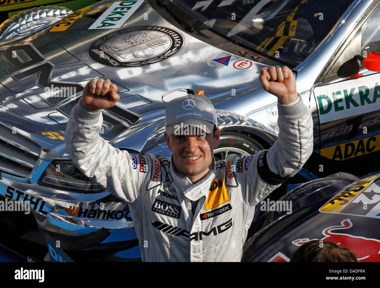 British racing driver Jamie Green from AMG Mercedes wins the final of ...