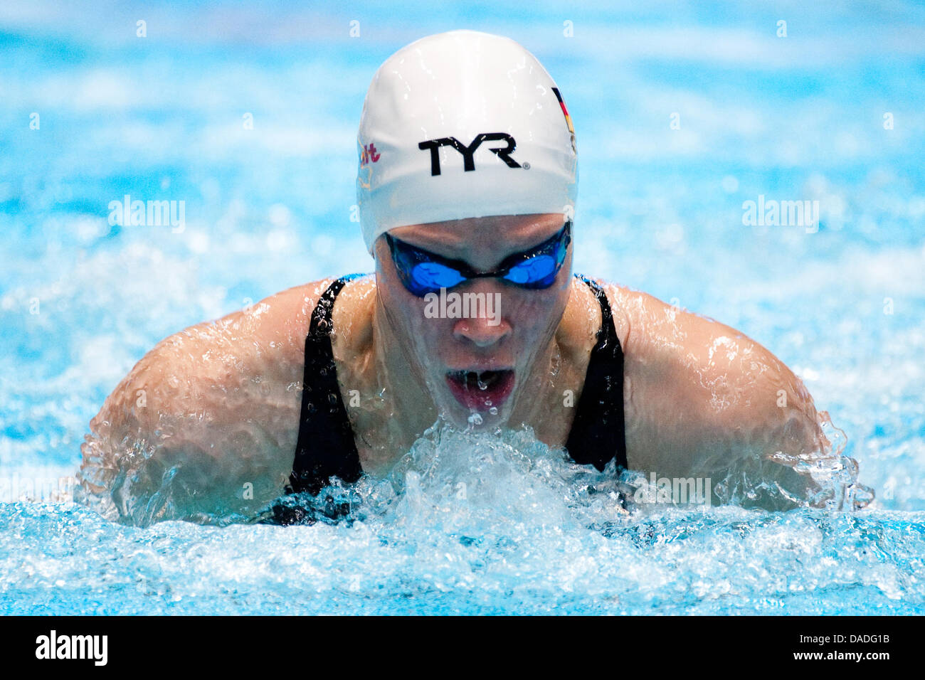 German swimmer Dorothea Brandt swims the women's 50 meter breaststroke ...