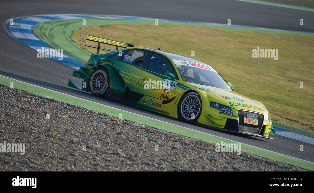 The German racing driver Martin Tomczyk in action during the German ...