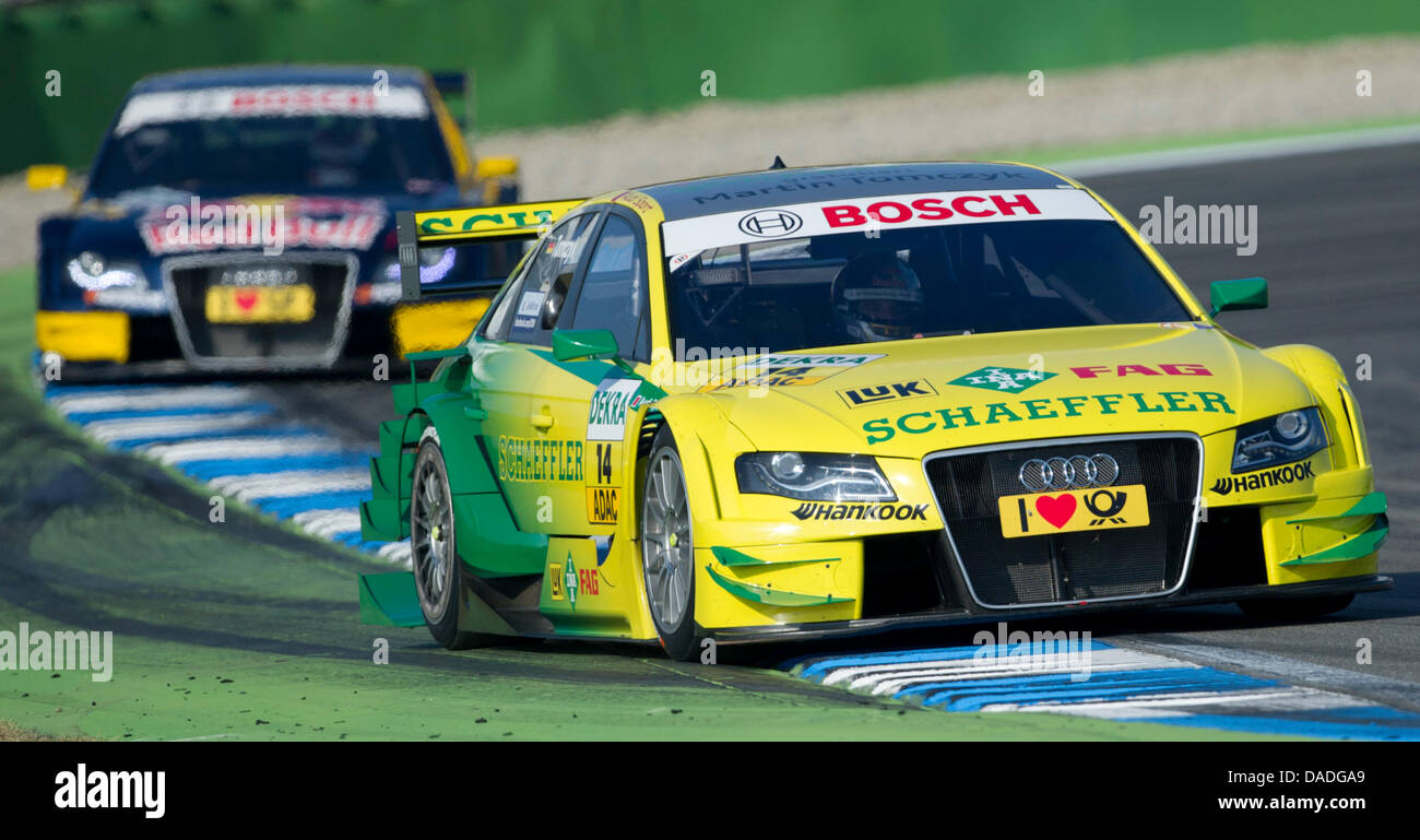 The German racing driver Martin Tomczyk in action during the German ...