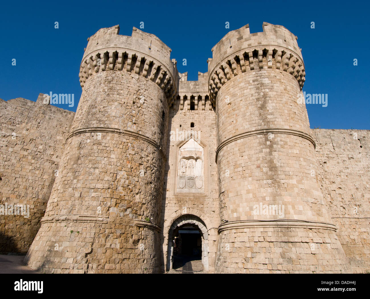 Rhodes castle marine gate town hi-res stock photography and images - Alamy