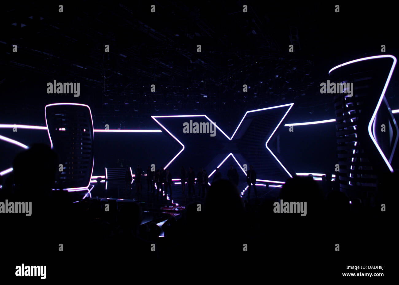 The German TV casting show 'X Factor' is set up inside the Coloneum in ...