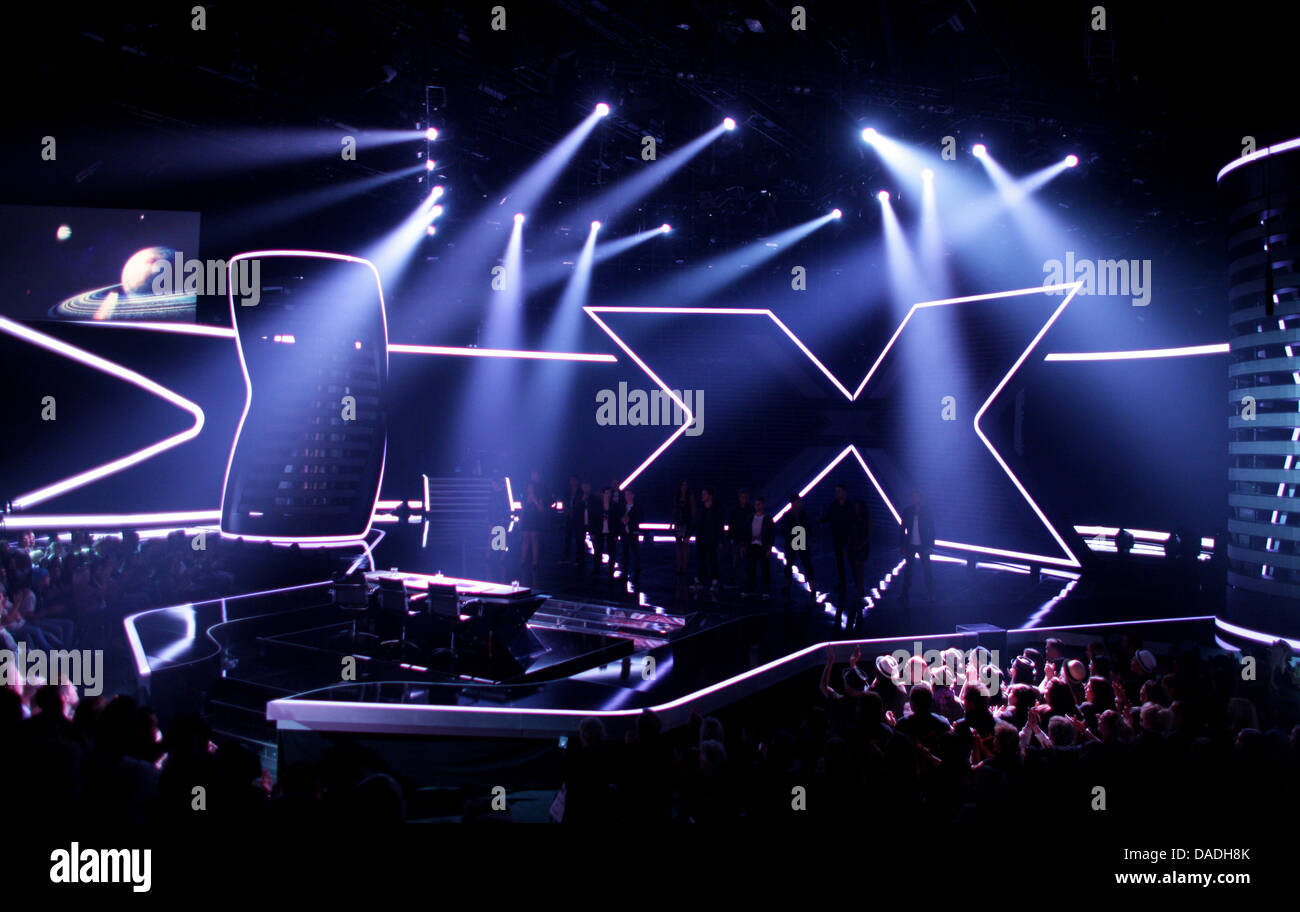 The German TV casting show 'X Factor' is set up inside the Coloneum in ...