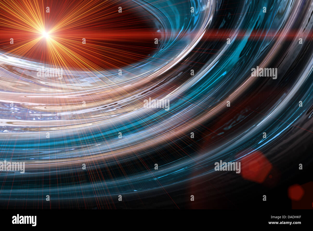 Futuristic technology wave background design with lights Stock Photo ...