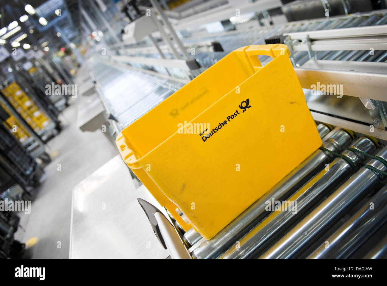 The new fully automated letter-sorting machine is pictured at a large ...