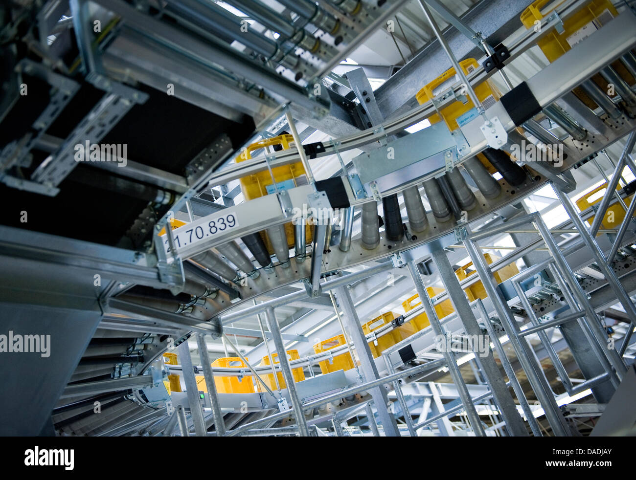 The new fully automated letter-sorting machine is pictured at a large ...