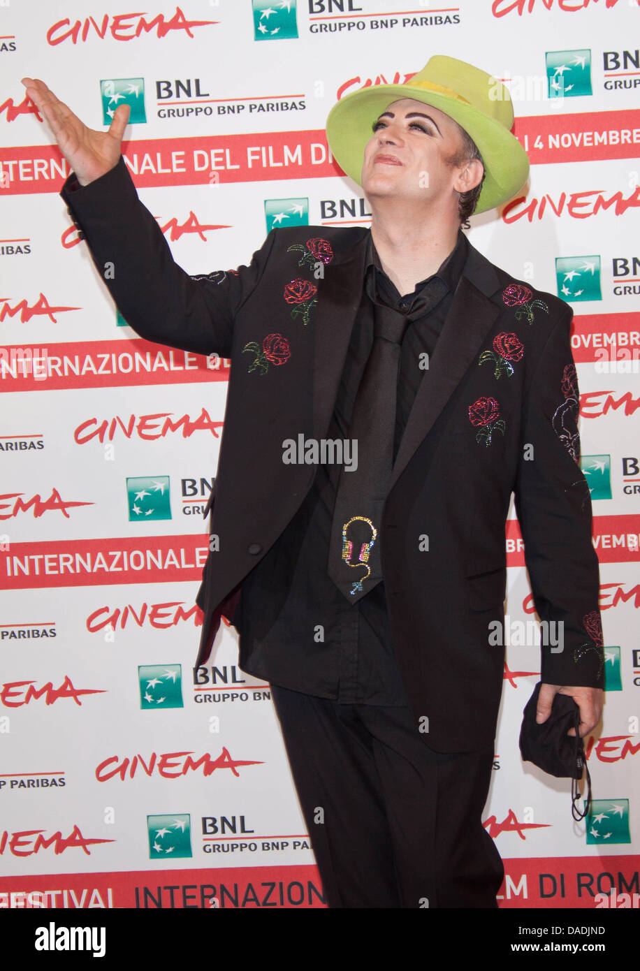 Singer Boy George attends a photocall during the 6th International Rome ...