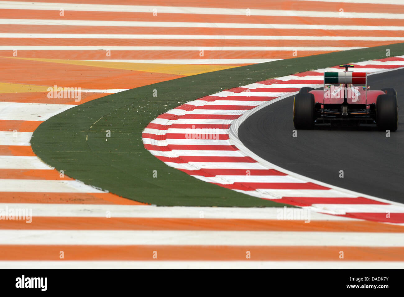Brazilian Formula One driver Felipe Massa of Ferrari steers his car ...