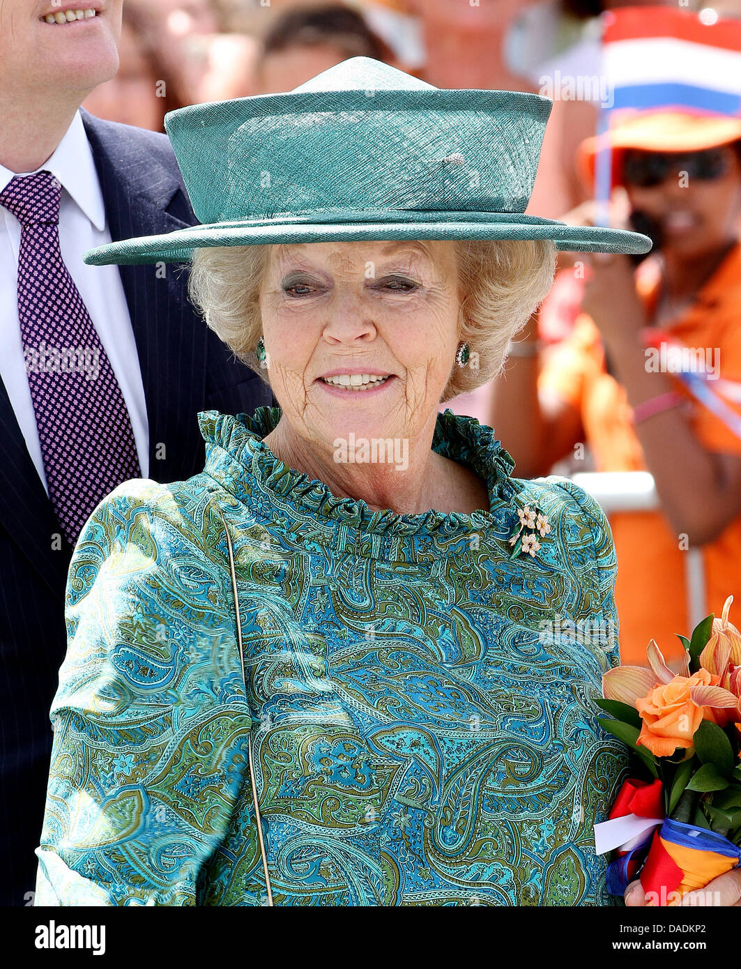 Queen Beatrix, Prince Willem-Alexander and Princess Maxima of The ...
