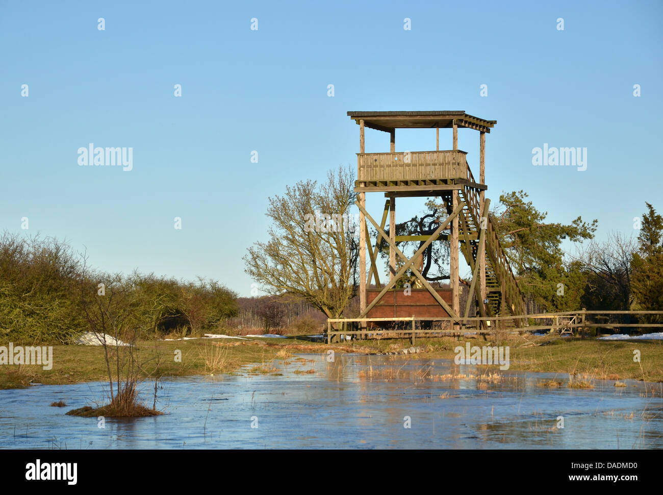 Bird watching tower Stock Photo - Alamy