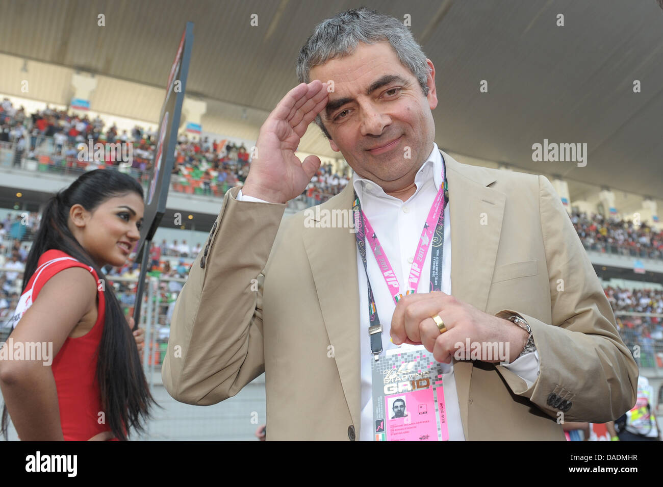 Rowan atkinson racing hi-res stock photography and images - Alamy