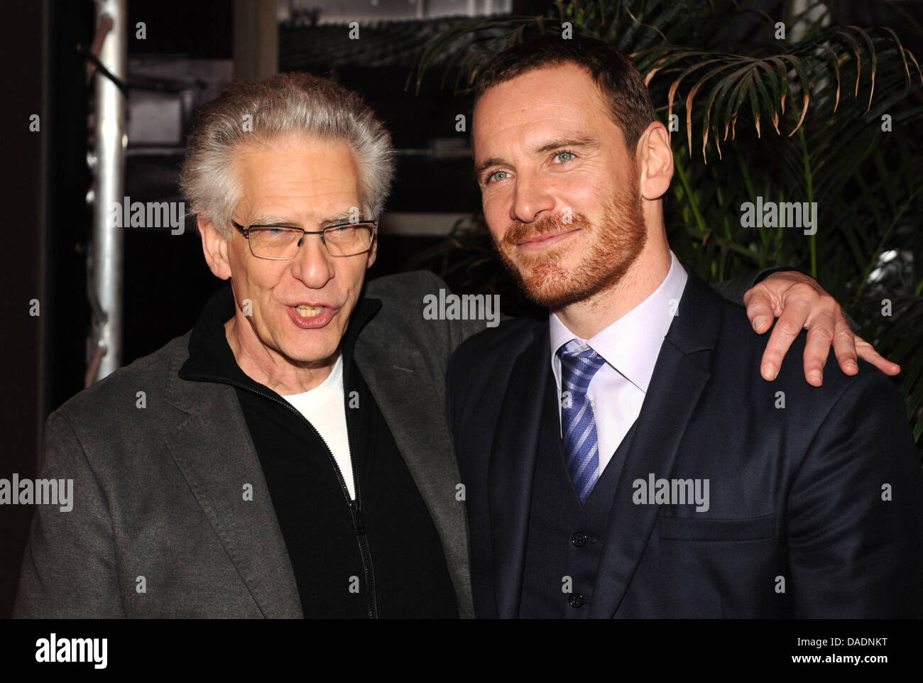 The Canadian director David Cronenberg (L) and the German-Irish actor ...