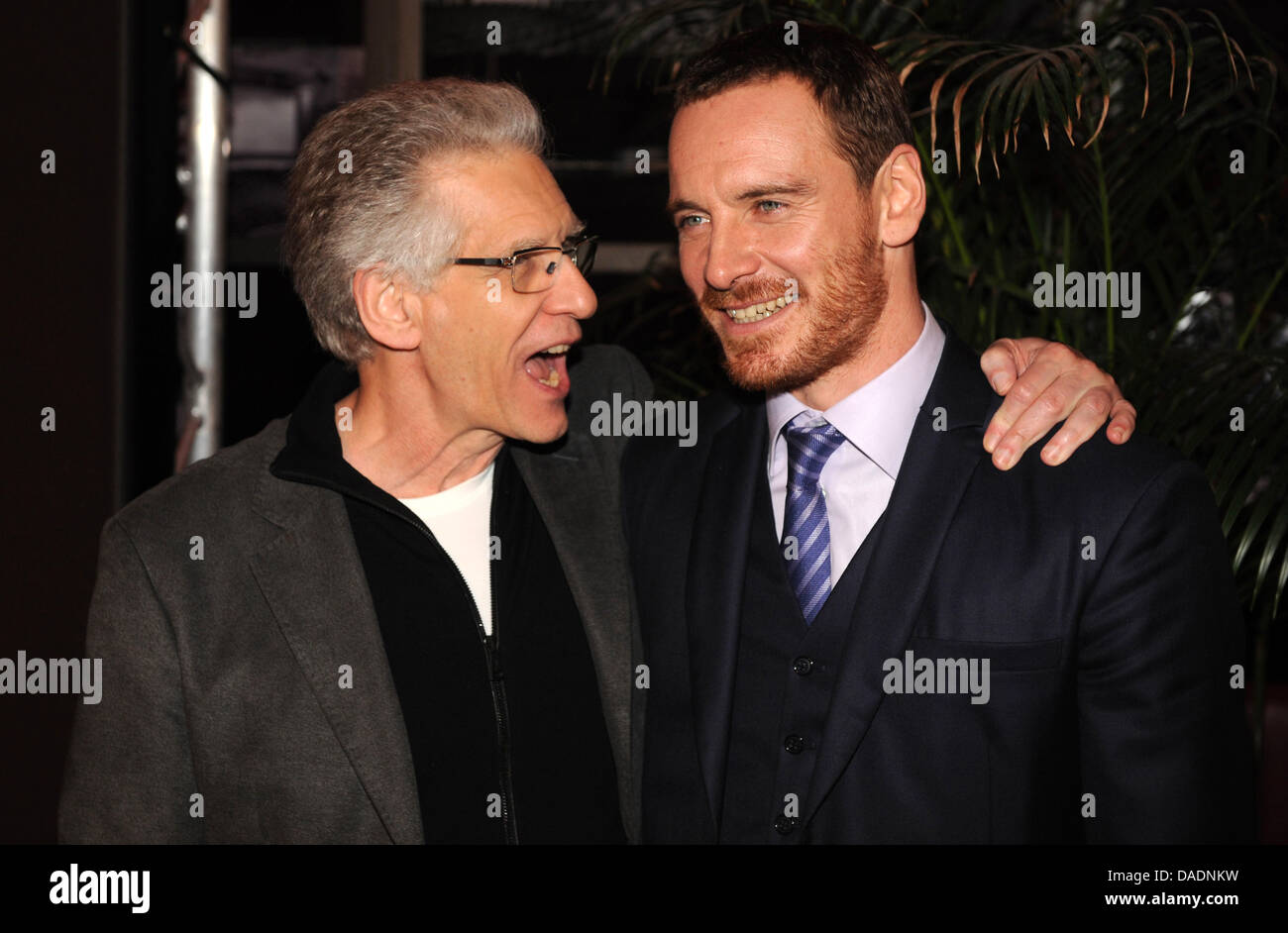 The Canadian director David Cronenberg (L) and the German-Irish actor ...
