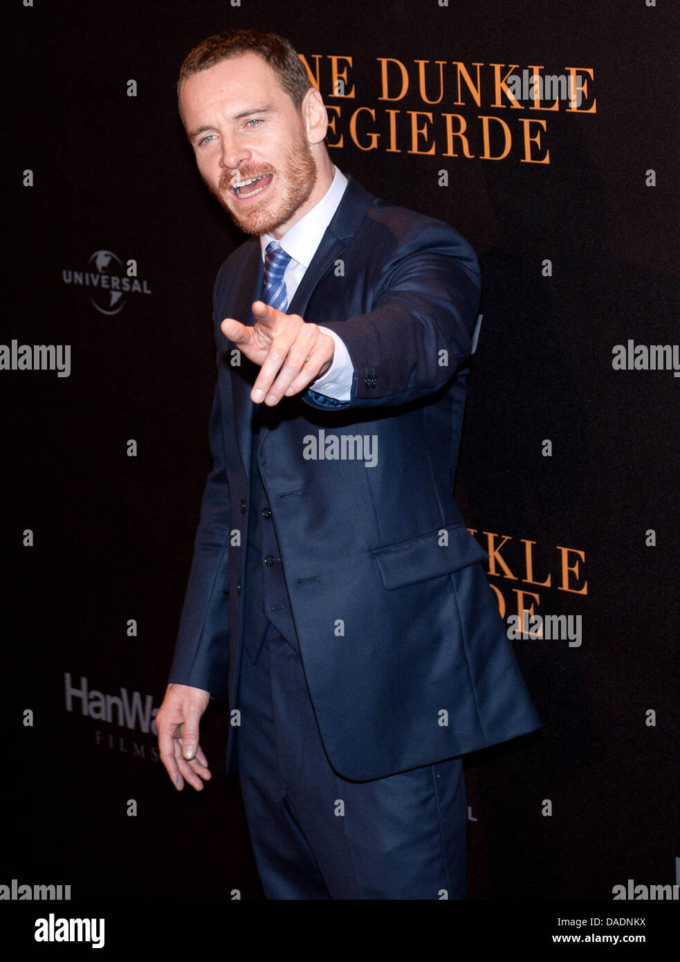 The German-Irish actor Michael Fassbender arrives for the German ...