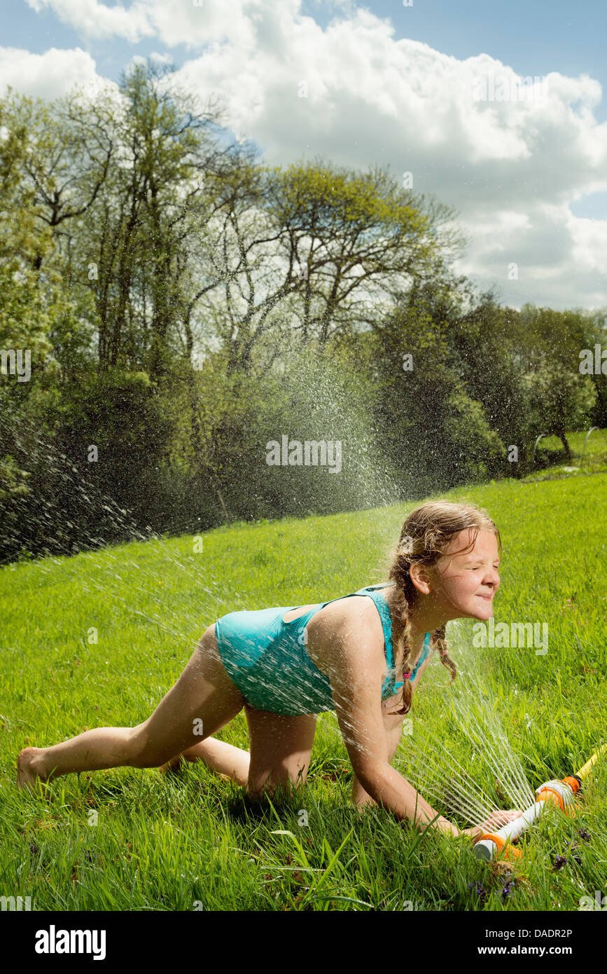 Girl in shower hi-res stock photography and images - Alamy