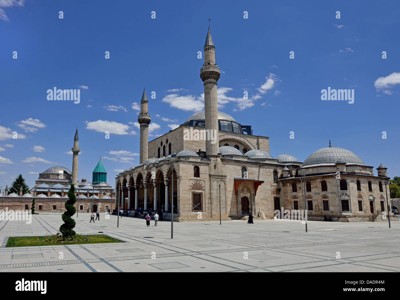 Selimiye Mosque and Mevlana museum mosque in Konya, Turkey Stock Photo ...