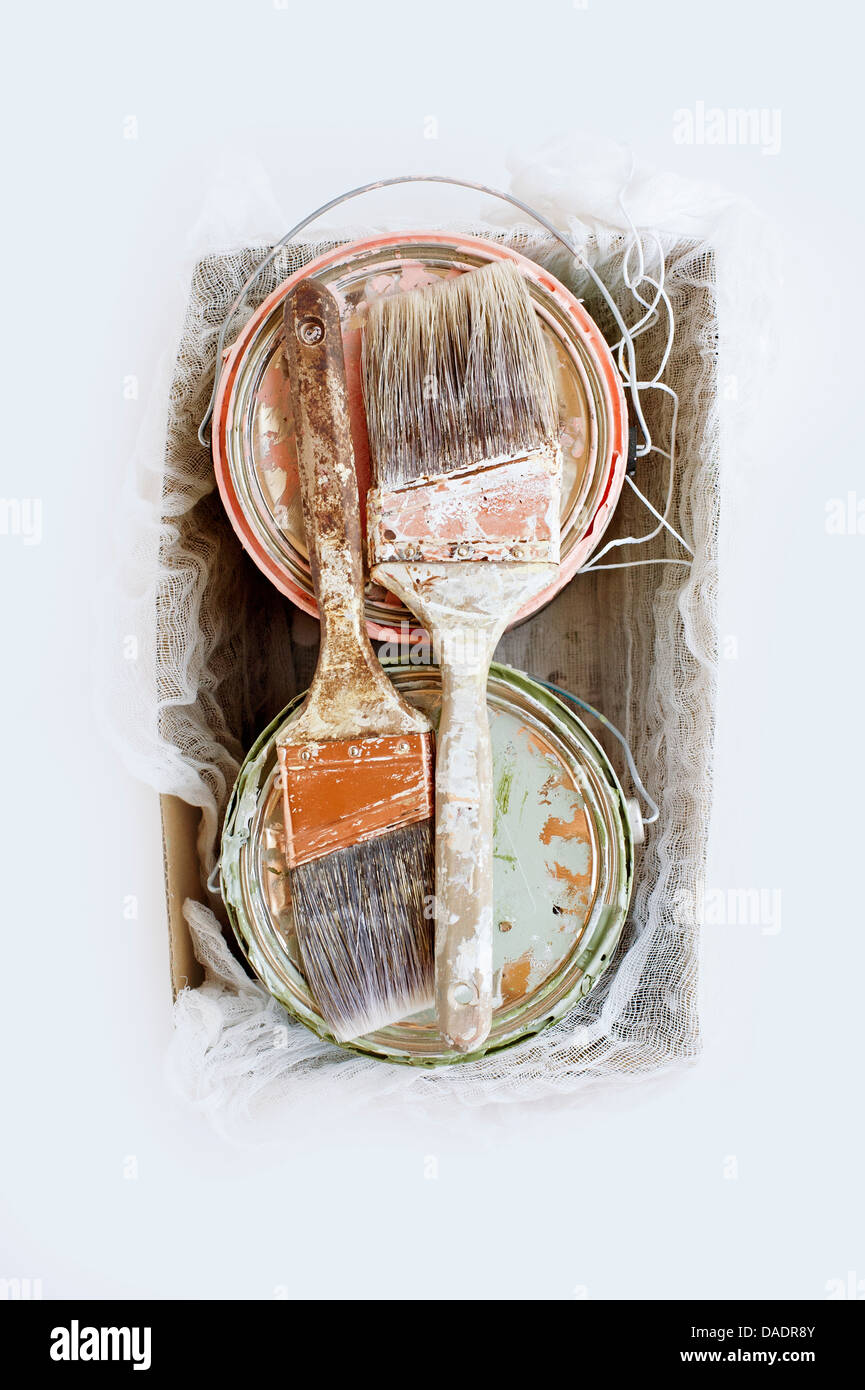 Paint splattered cheesecloth hi-res stock photography and images - Alamy