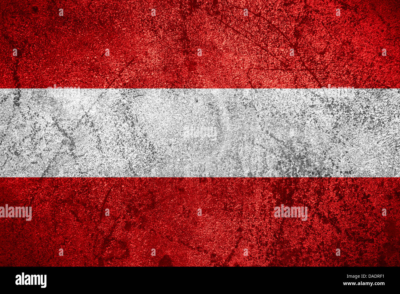 flag of Austria or Austrian banner on rough metal background Stock ...