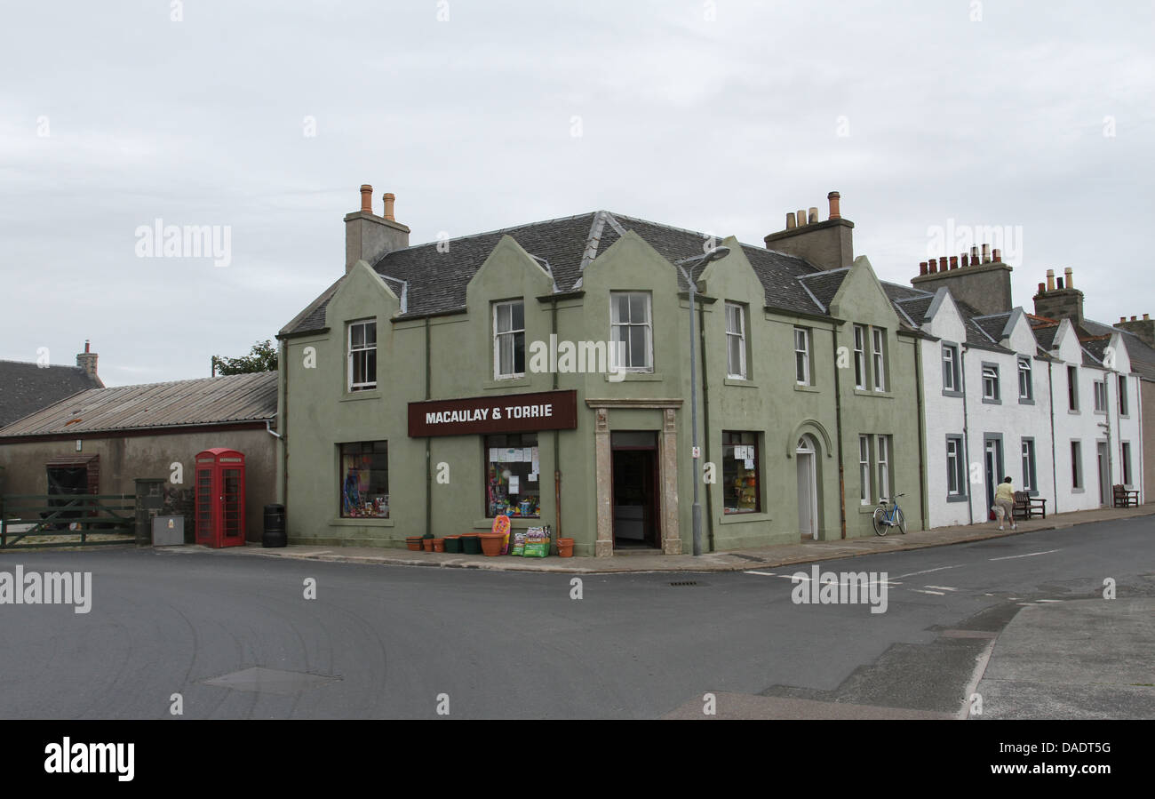 Port Ellen street scene Isle of Islay Scotland July 2013 Stock Photo ...
