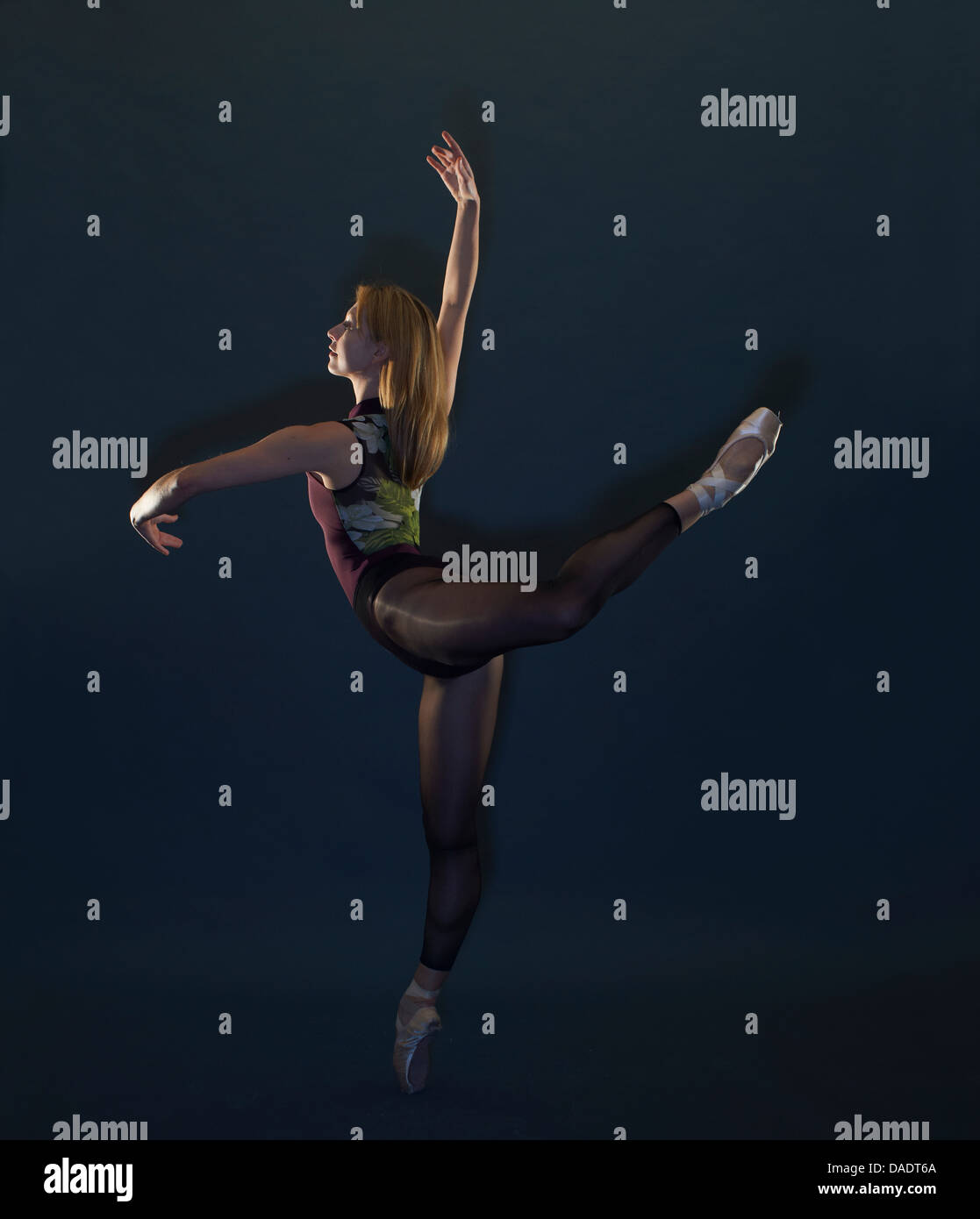Poised female ballet dancer Stock Photo - Alamy