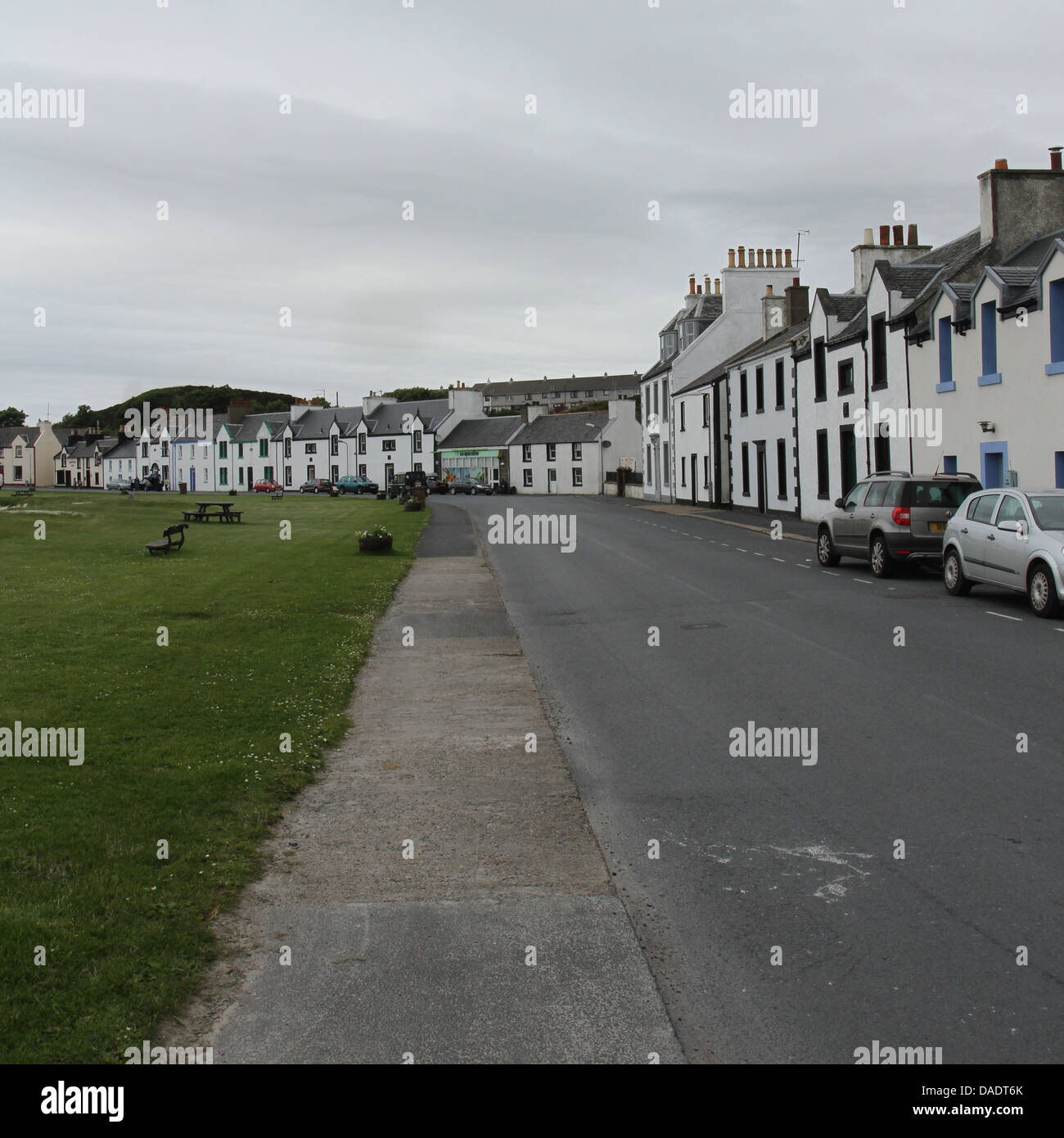 Port Ellen street scene Isle of Islay Scotland July 2013 Stock Photo ...