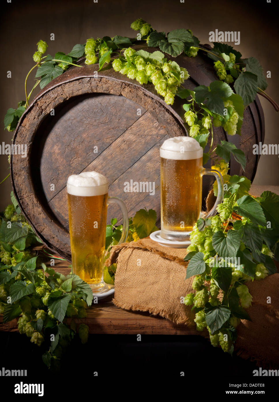 beer and hops Stock Photo - Alamy