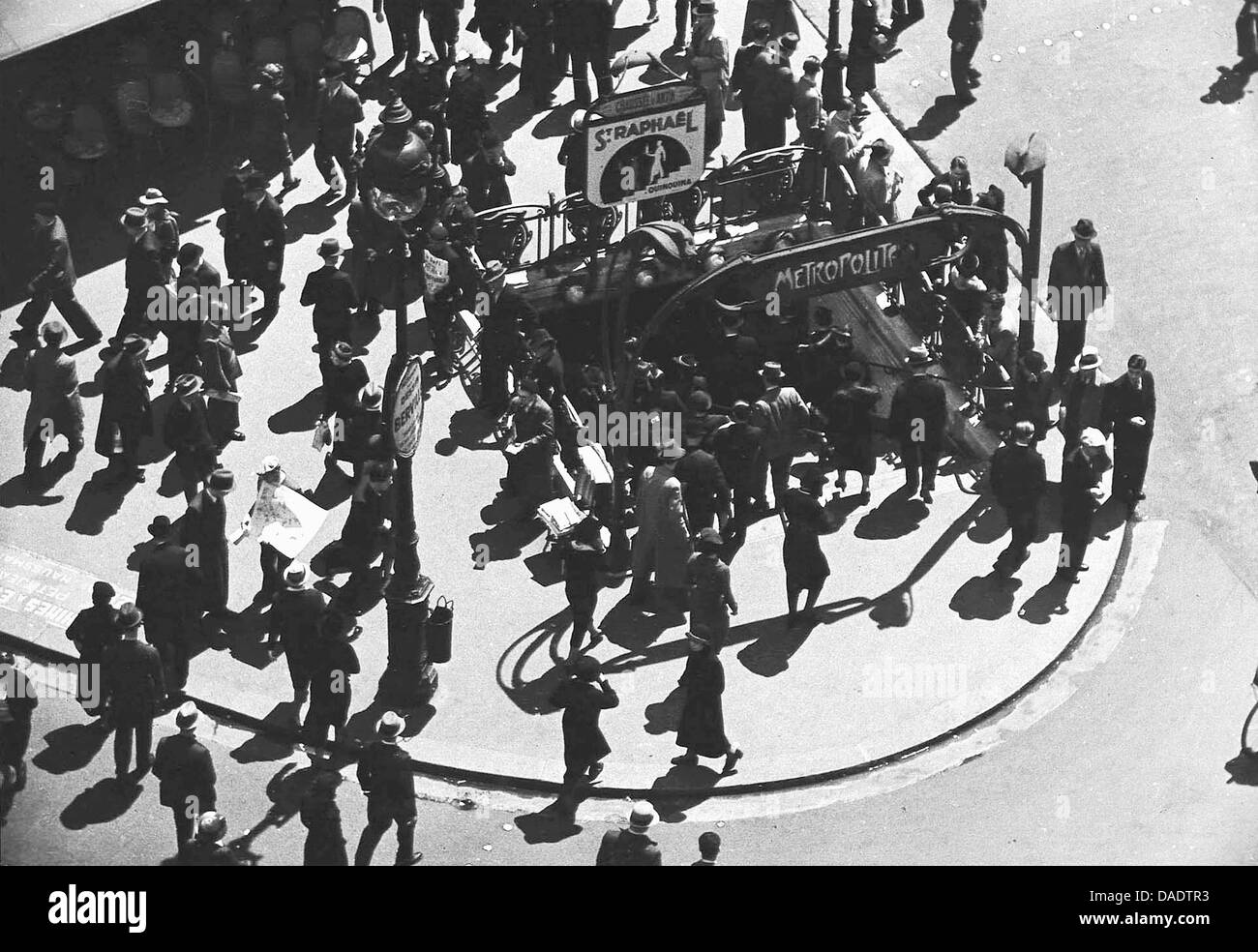 Paris 1936, entrance to the subway station. Image by photographer Fred ...