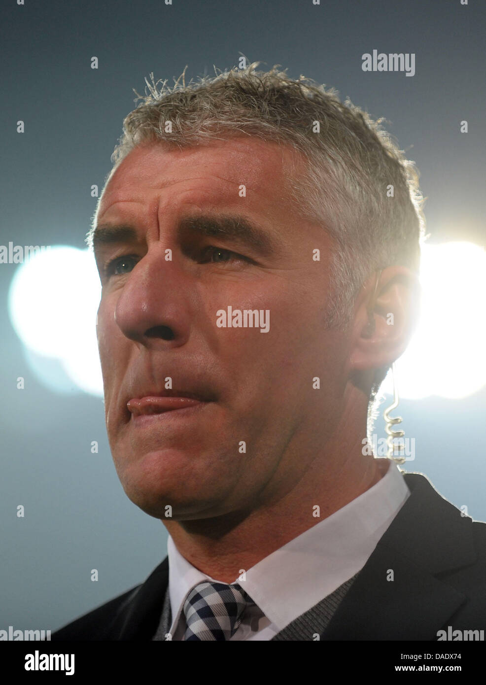 Hanover's head coach Mirko Slomka captured during an interview prior ...
