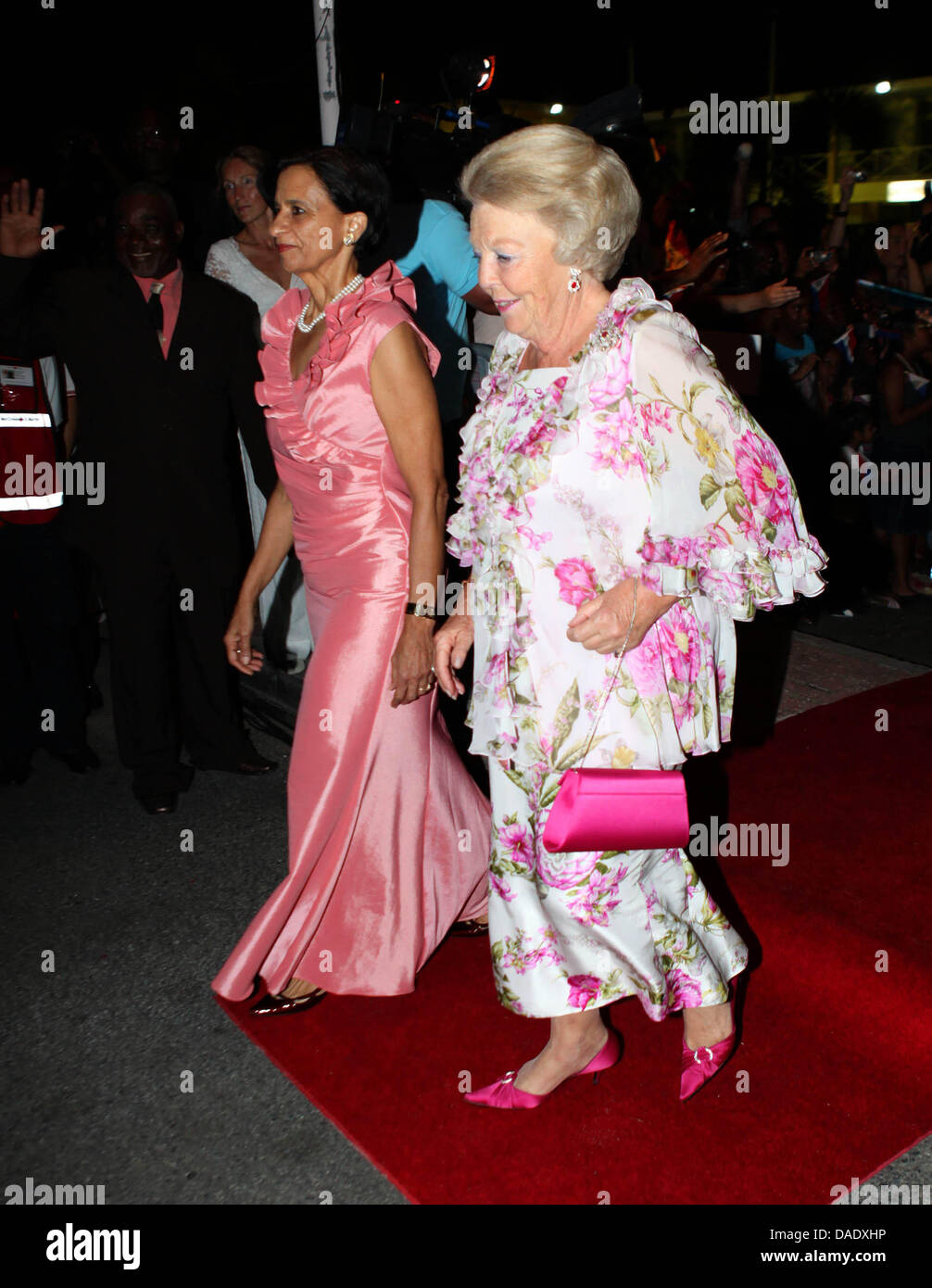 Queen Beatrix of the Netherlands (front) arrives for the Cultureel ...