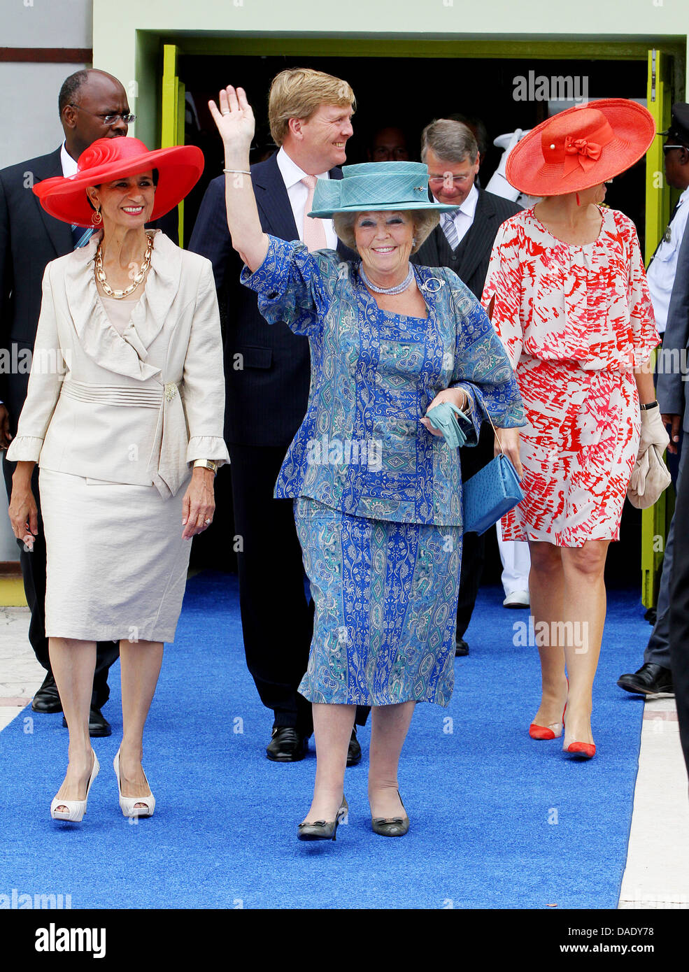 Sarah Wescott-Williams (L), leader of the Democratic Party of Sint ...