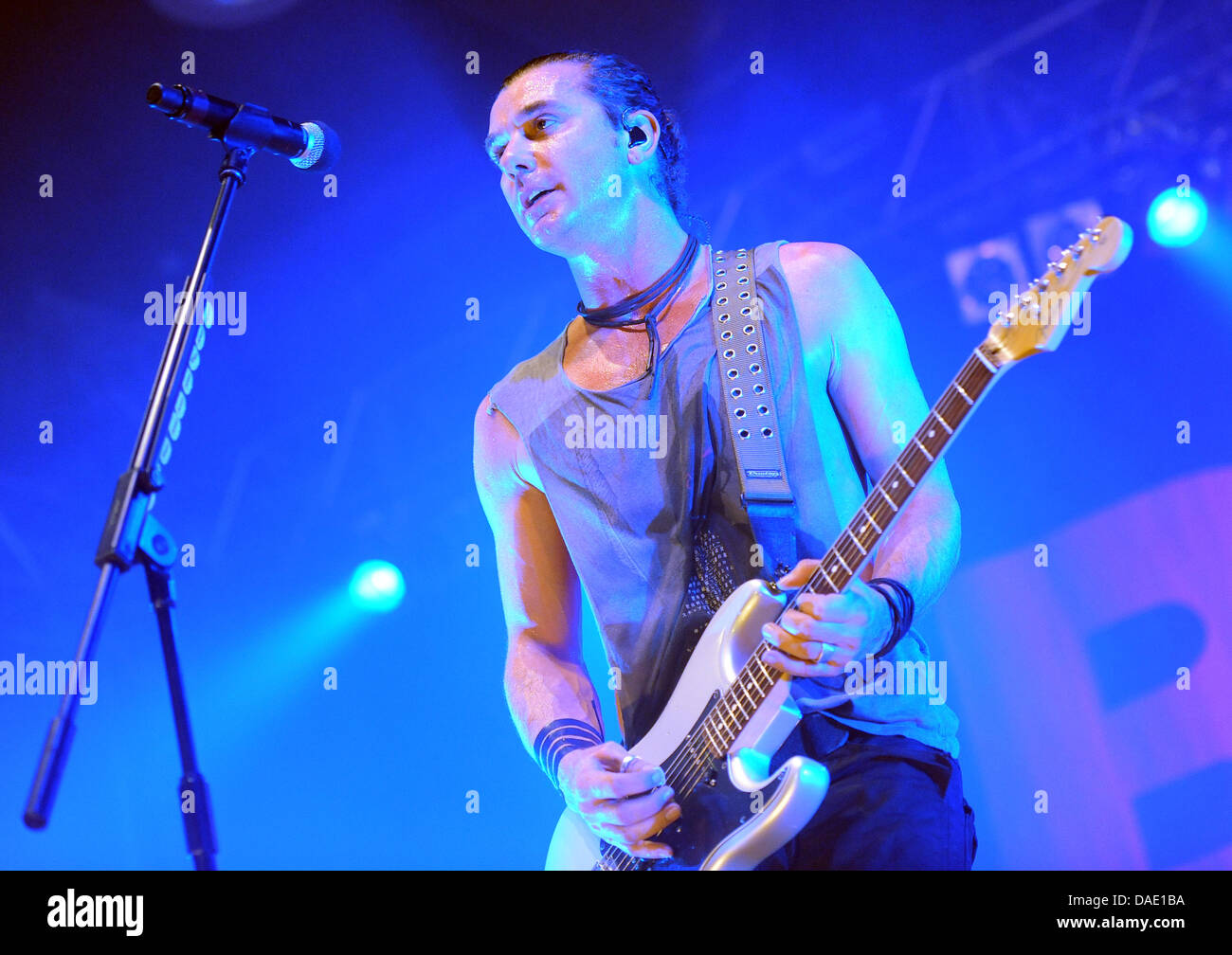 The singer of the English band Bush Gavin Rossdale performs on stage at ...