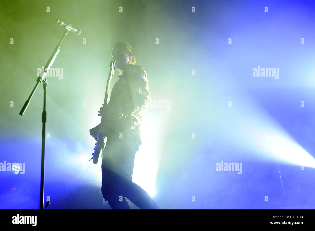 The singer of the English band Bush Gavin Rossdale performs on stage at ...