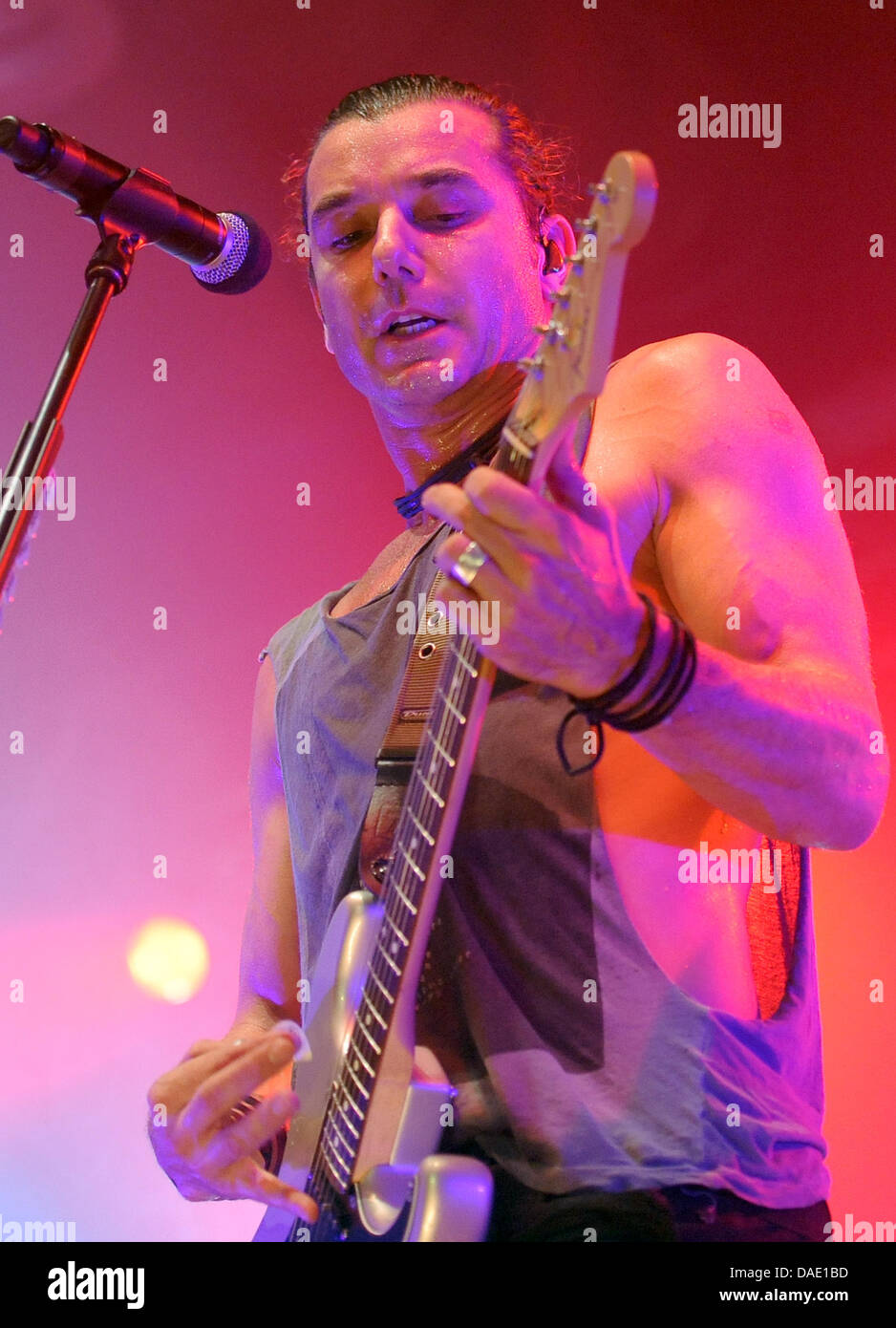 The singer of the English band Bush Gavin Rossdale performs on stage at ...