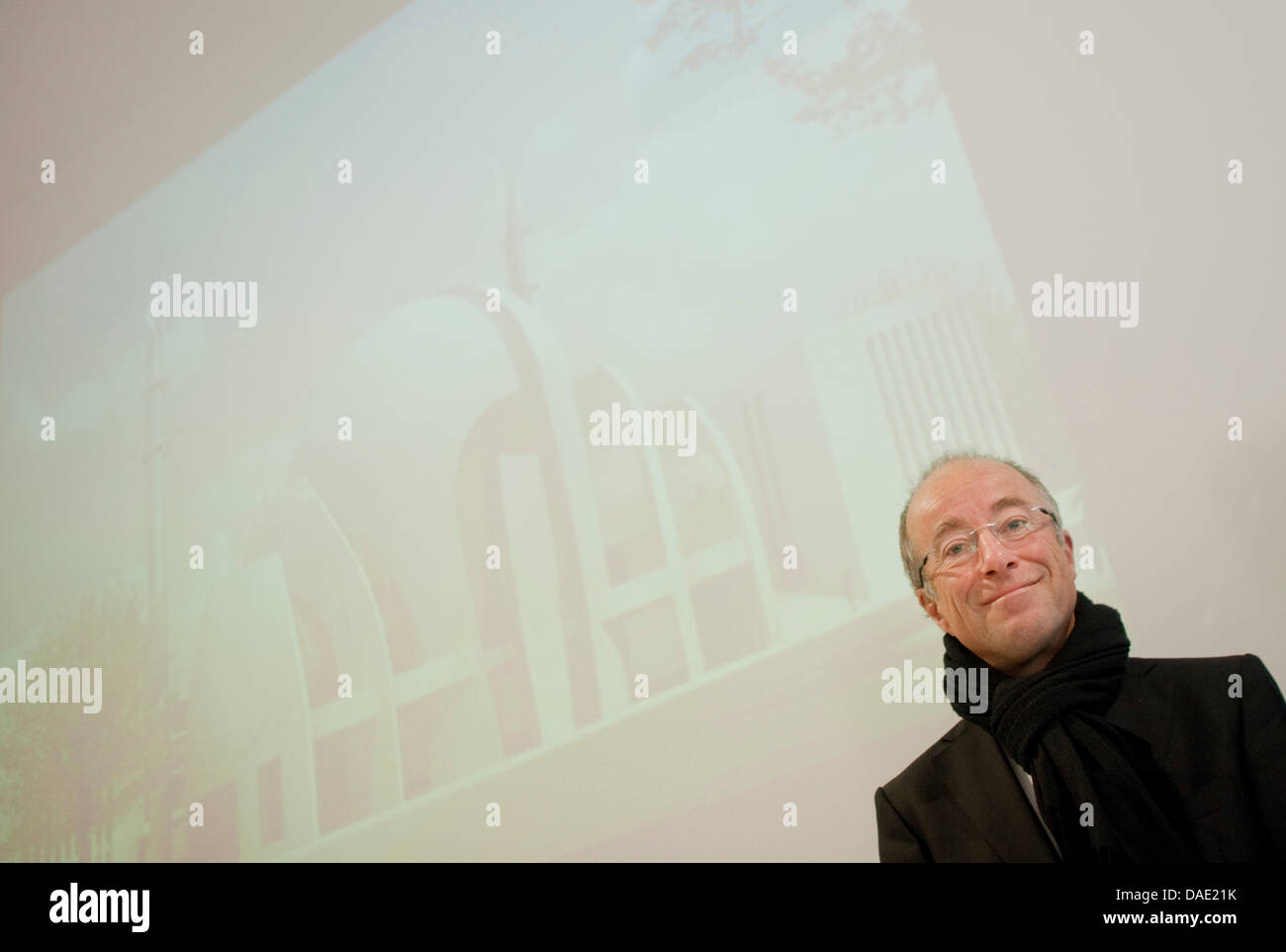Architect Paul Boehm takes part in a press conference at the House of ...
