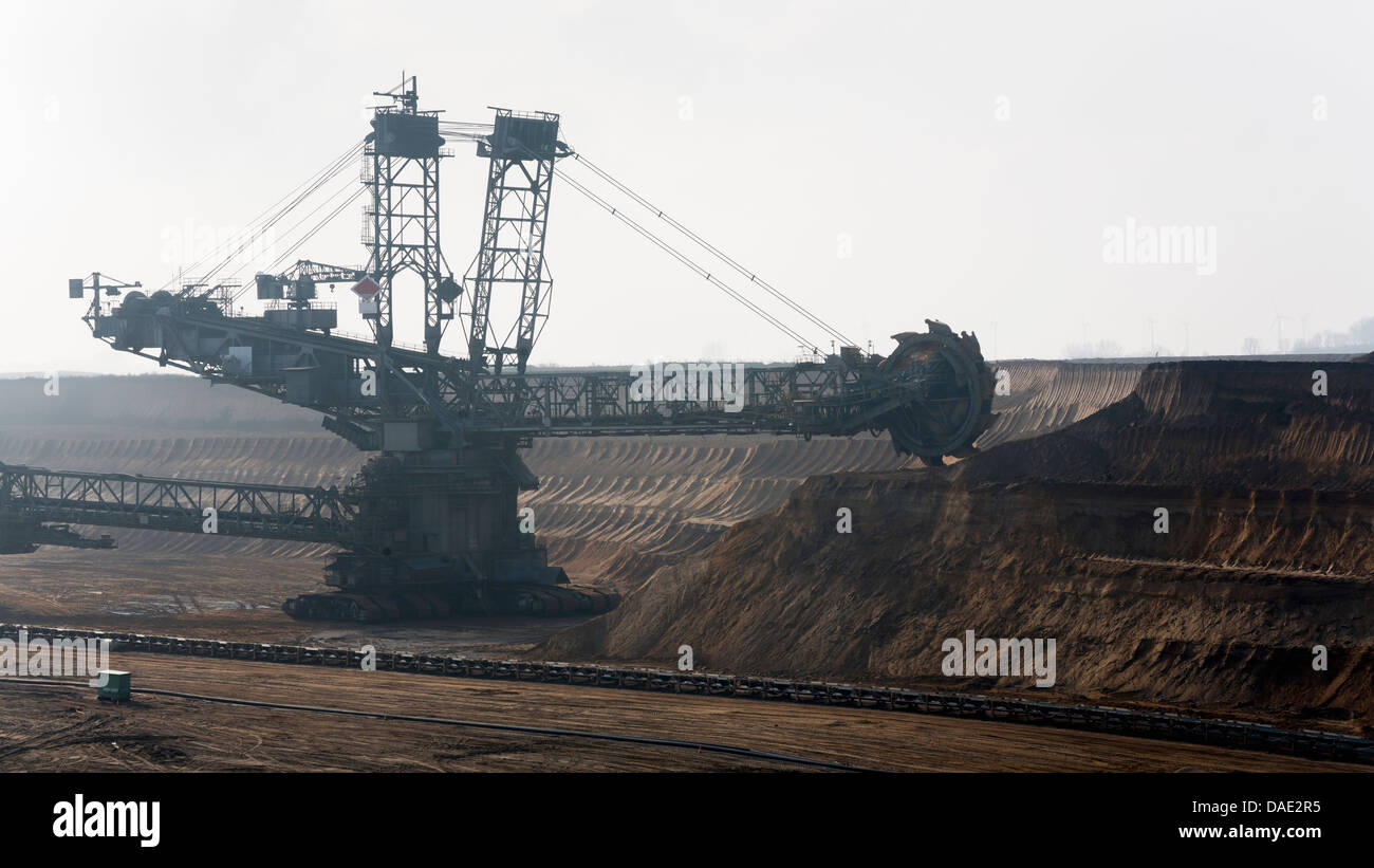 Germany, View of brown charcoal mining at Garzweiler Stock Photo - Alamy
