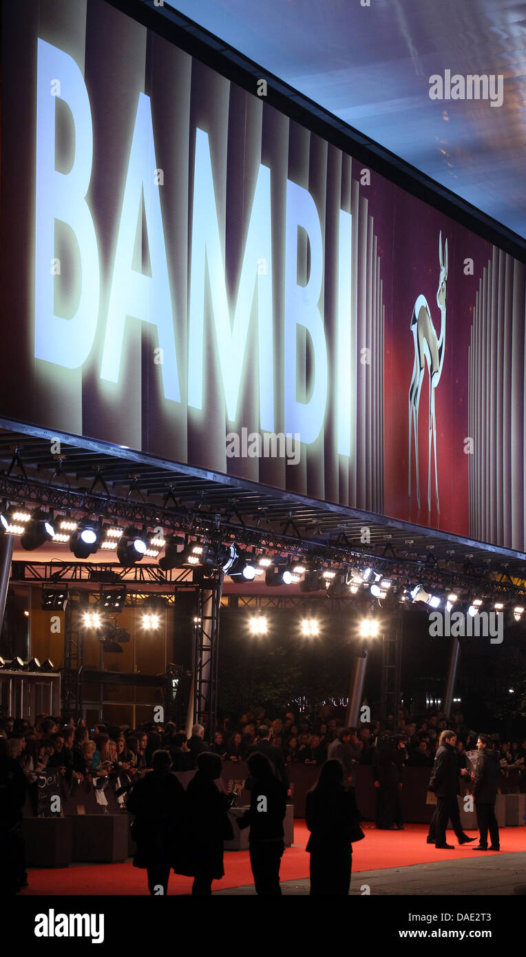Atmosphere prior to the beginning of the Bambi award ceremony in ...