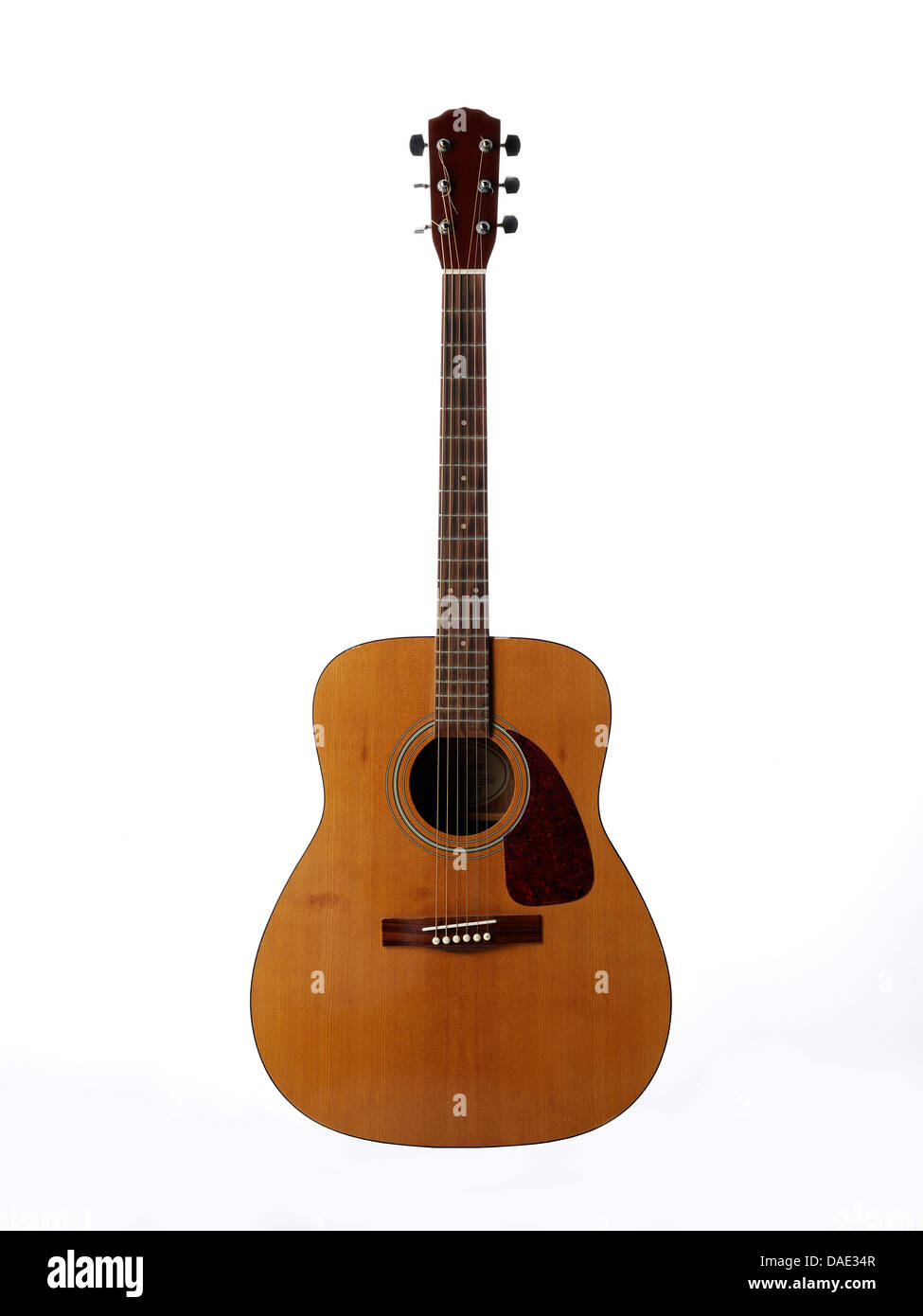 Western style guitar against white background, close up Stock Photo - Alamy
